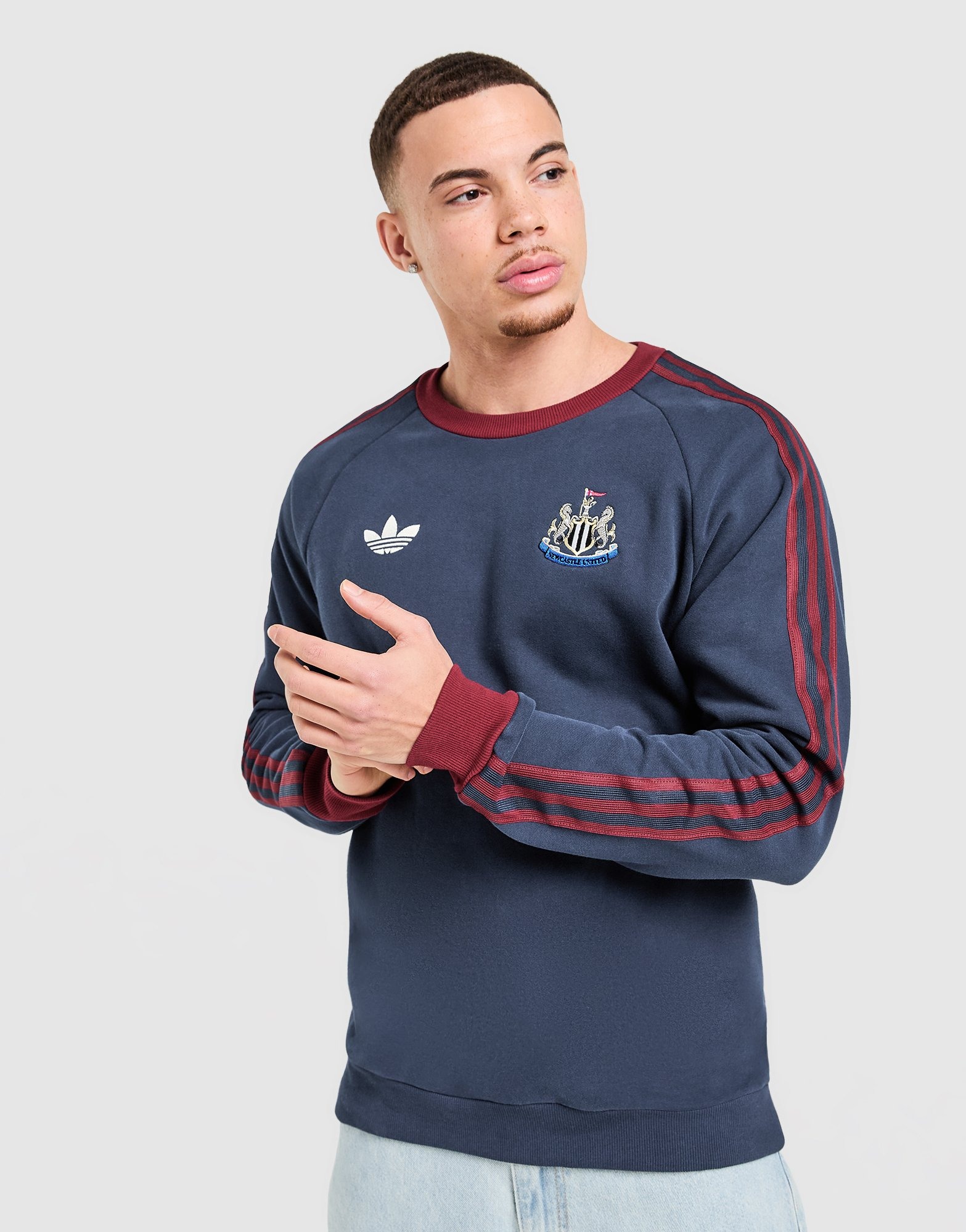 Blue adidas Originals Newcastle United FC OG Crew Sweatshirt | JD Sports UK