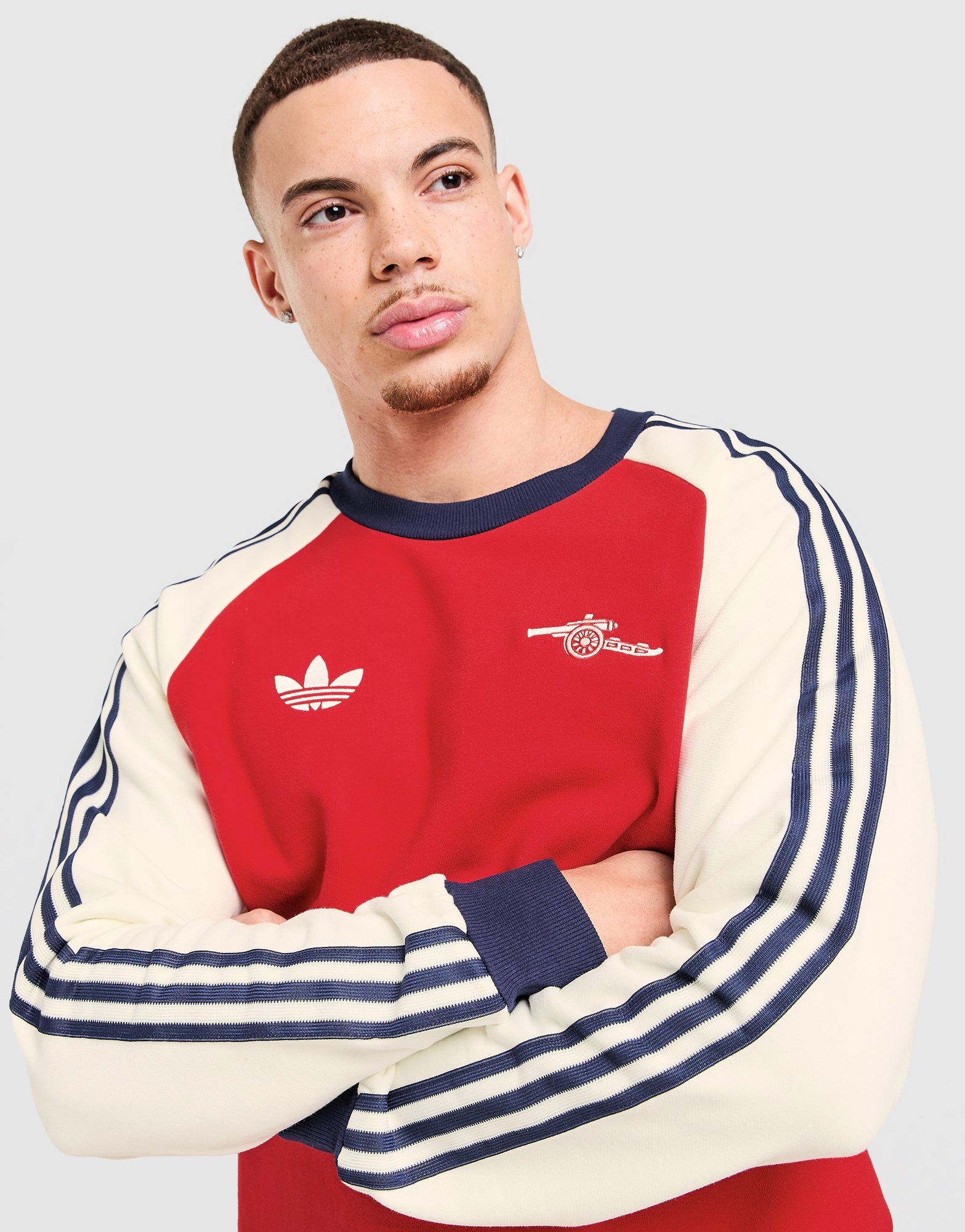 Red adidas Originals Arsenal FC OG Crew Sweatshirt | JD Sports UK