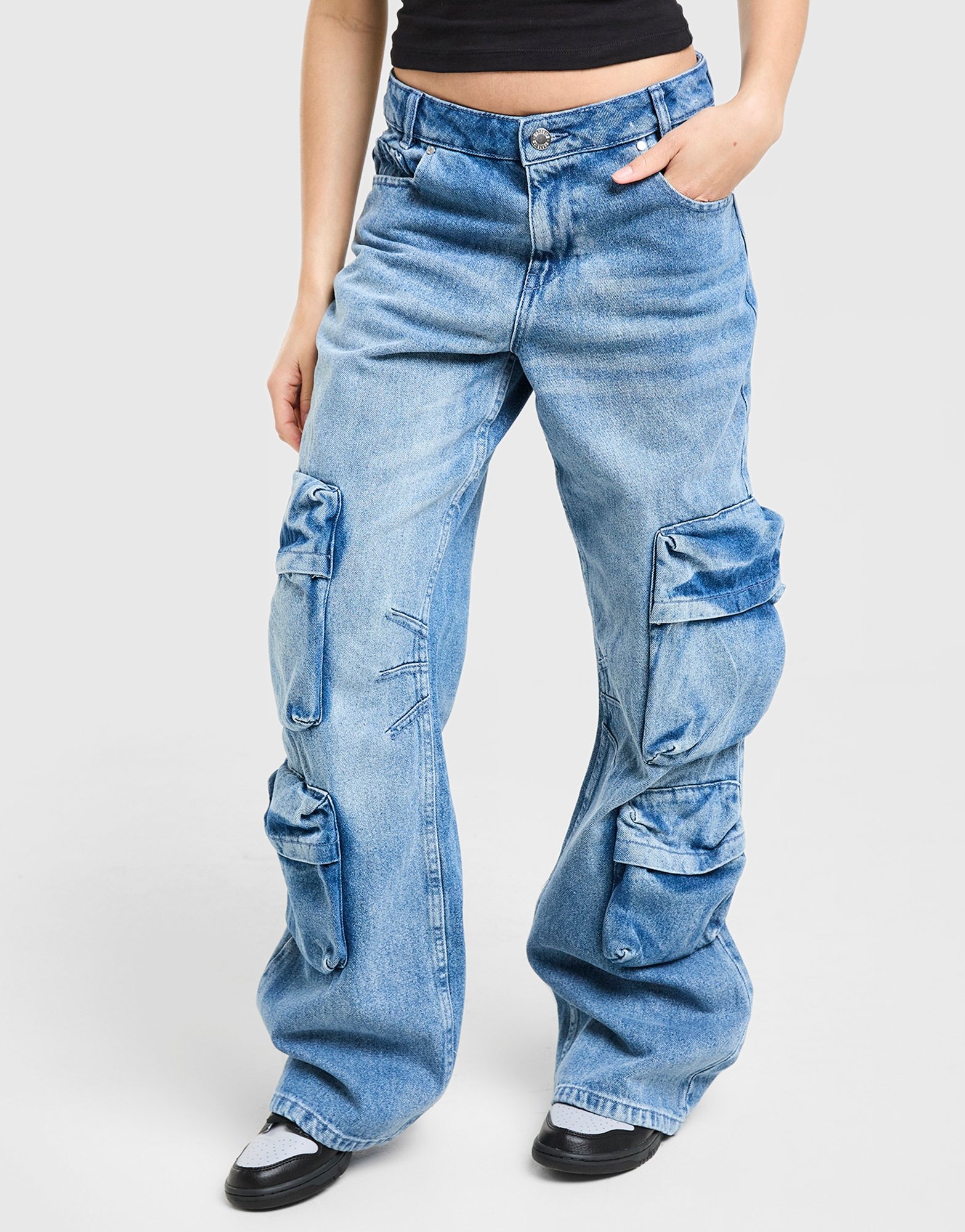 Blue Hoodrich Token Cargo Denim Jeans | JD Sports UK