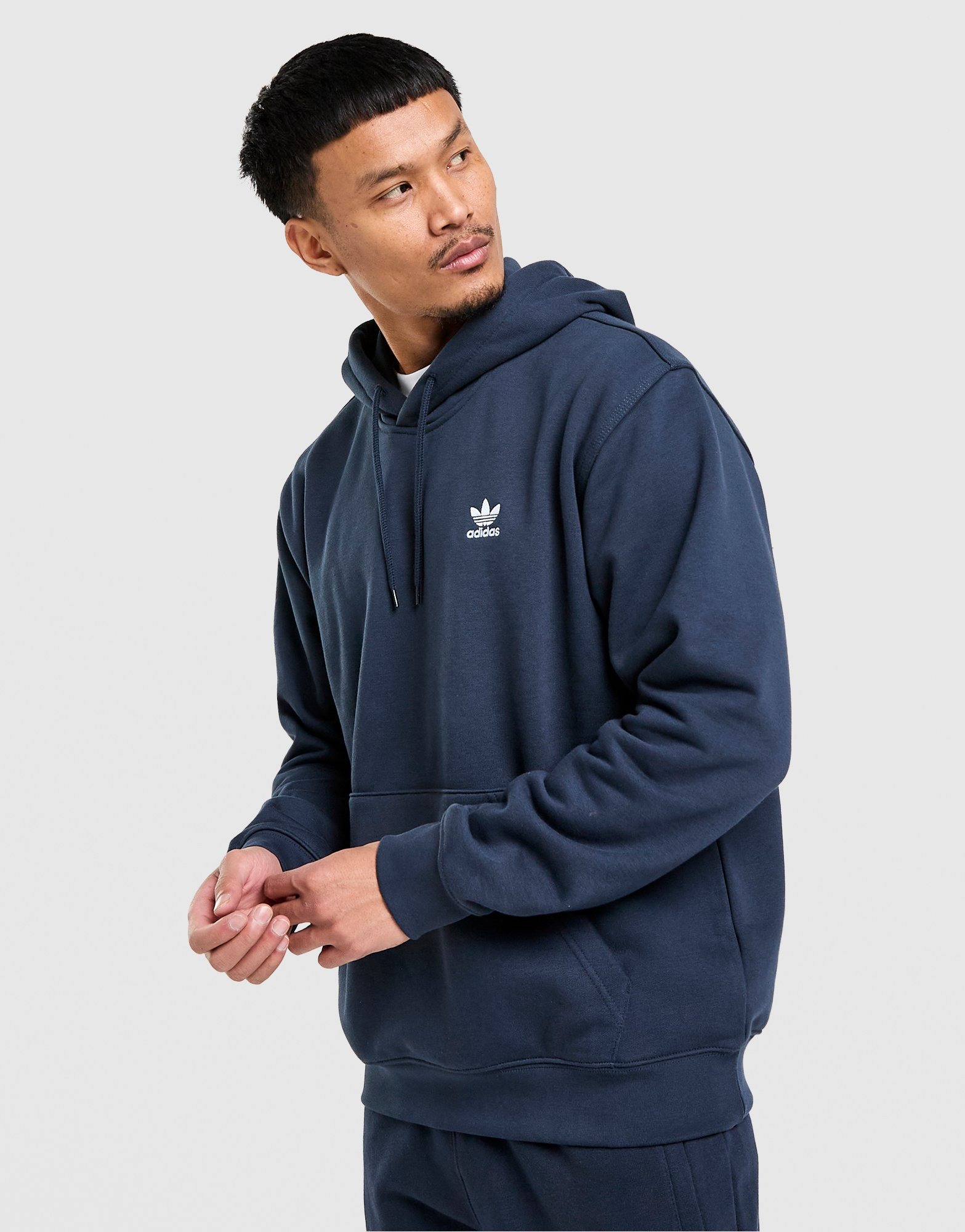Blauw adidas Originals Trefoil Essential Hoodie - JD Sports Nederland