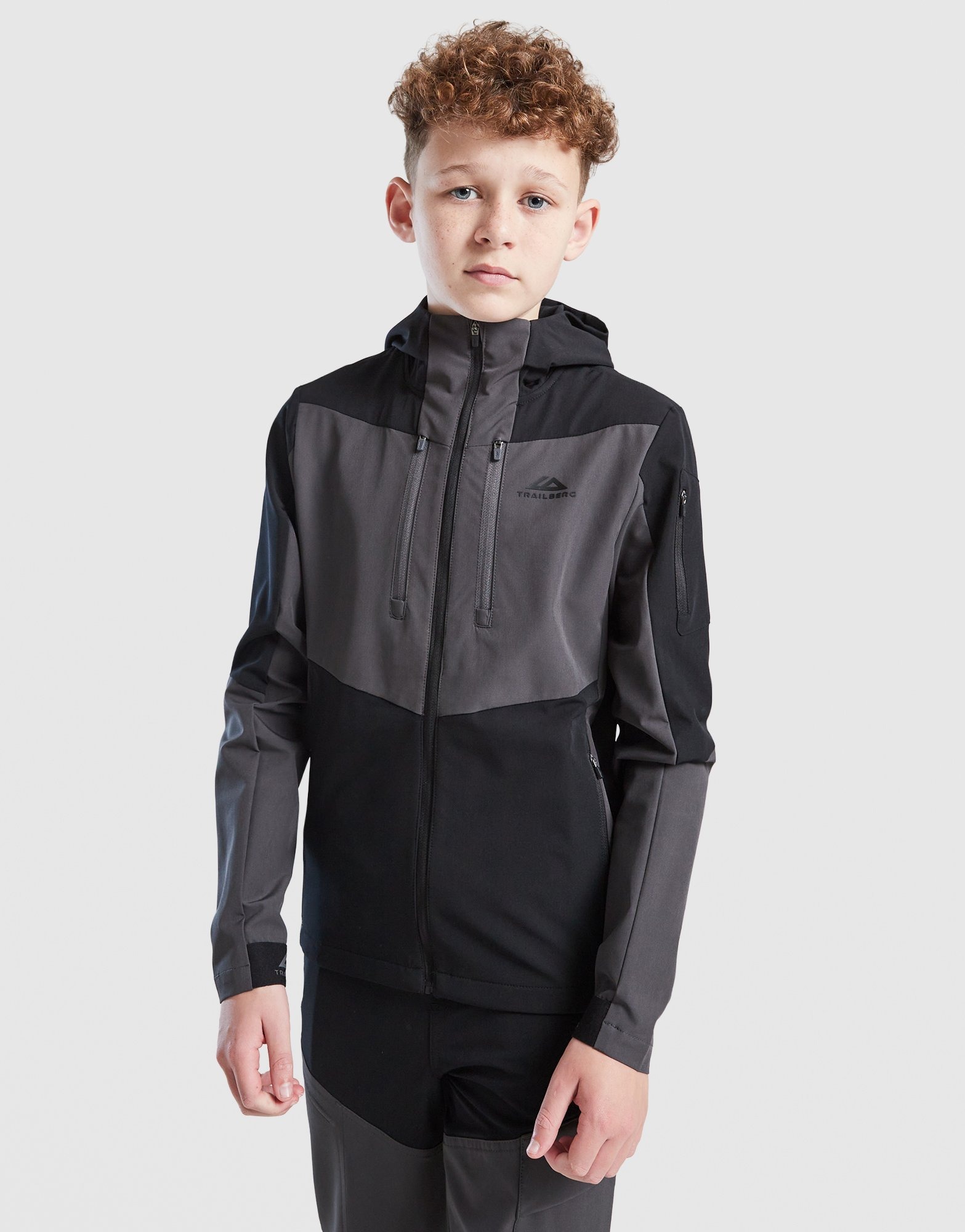 Zwart Trailberg Elbrus Colour Block Windbreaker Junior - JD Sports ...