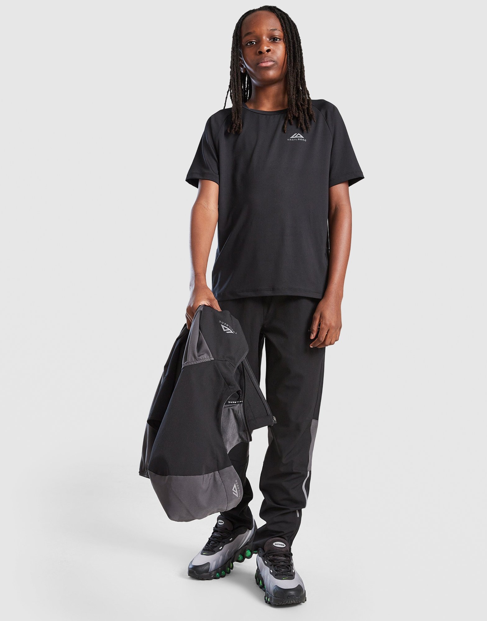 Black Trailberg Rapid Keyline T-Shirt Junior - JD Sports NZ