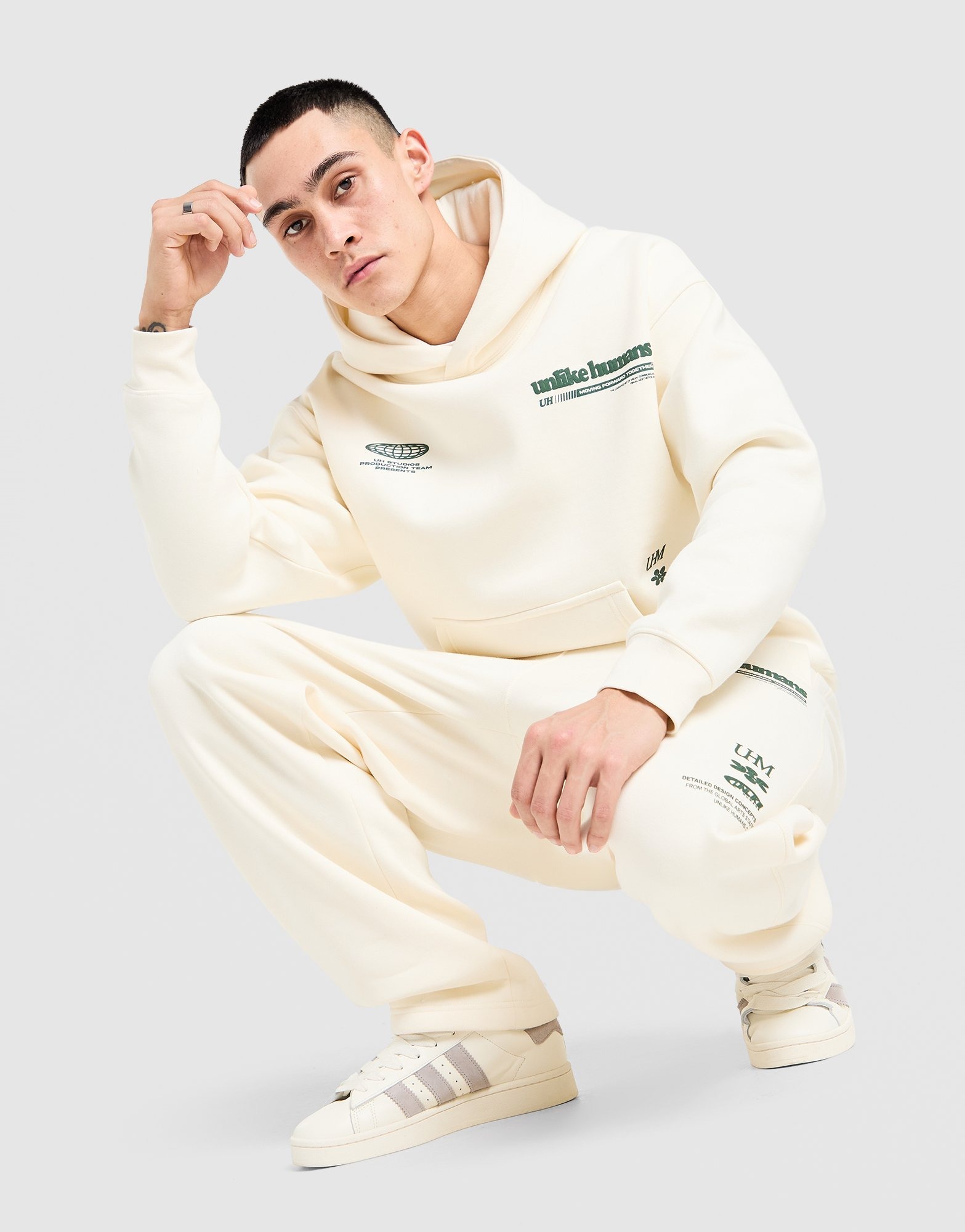 Beige Unlike Humans Highgrade Hoodie | JD Sports UK