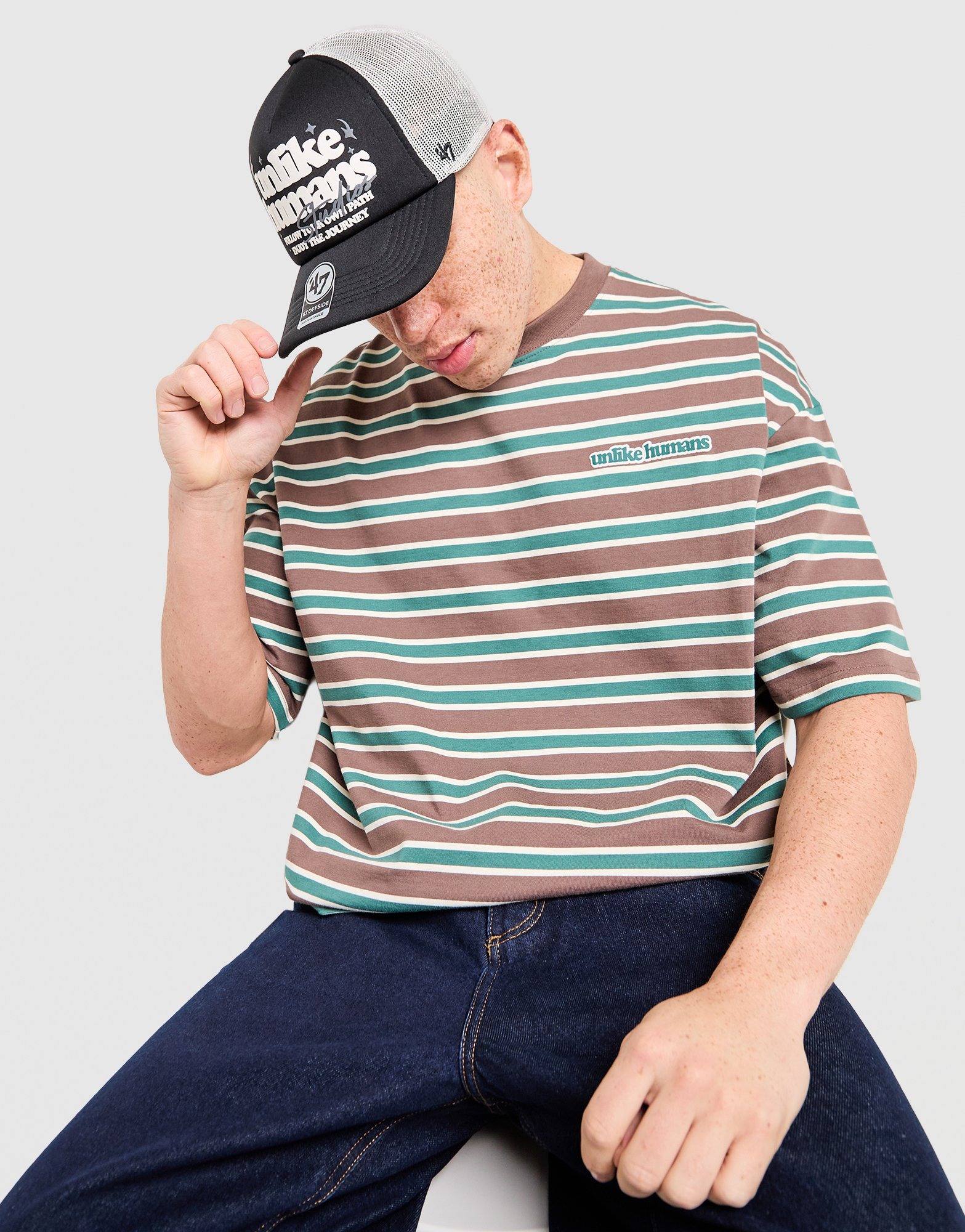 Brown Unlike Humans Jem T-Shirt - JD Sports Australia