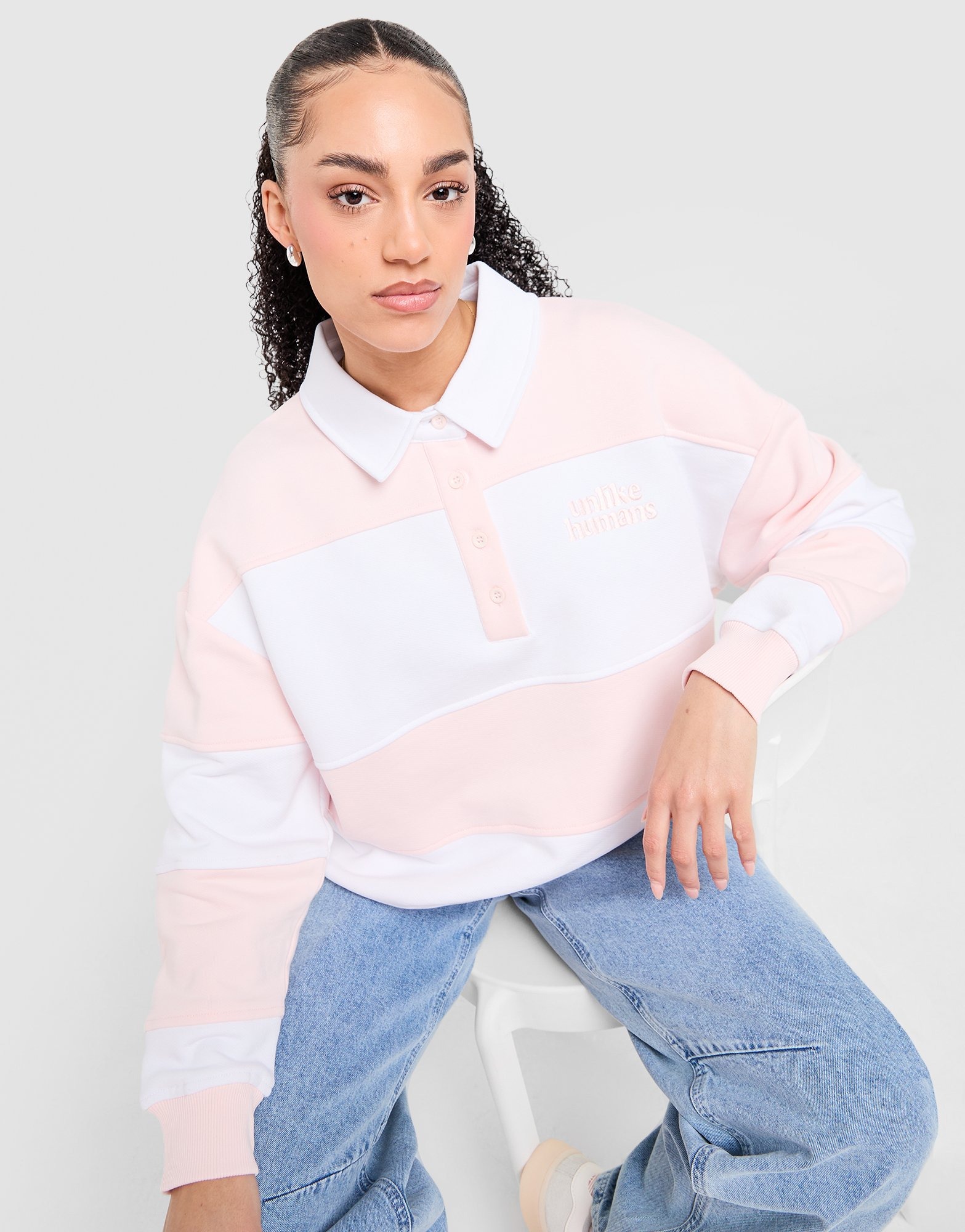 Pink Unlike Humans Panel Polo Shirt - JD Sports Global