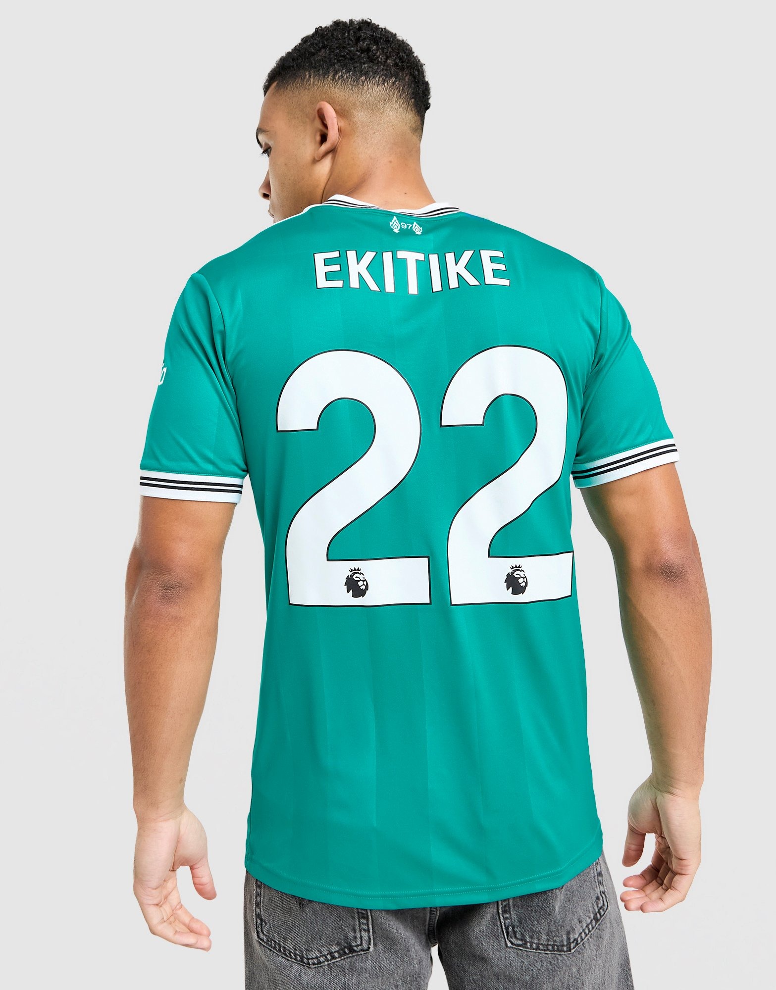 Black adidas Originals Liverpool FC 2025/26 Ekitike #22 Third Shirt ...