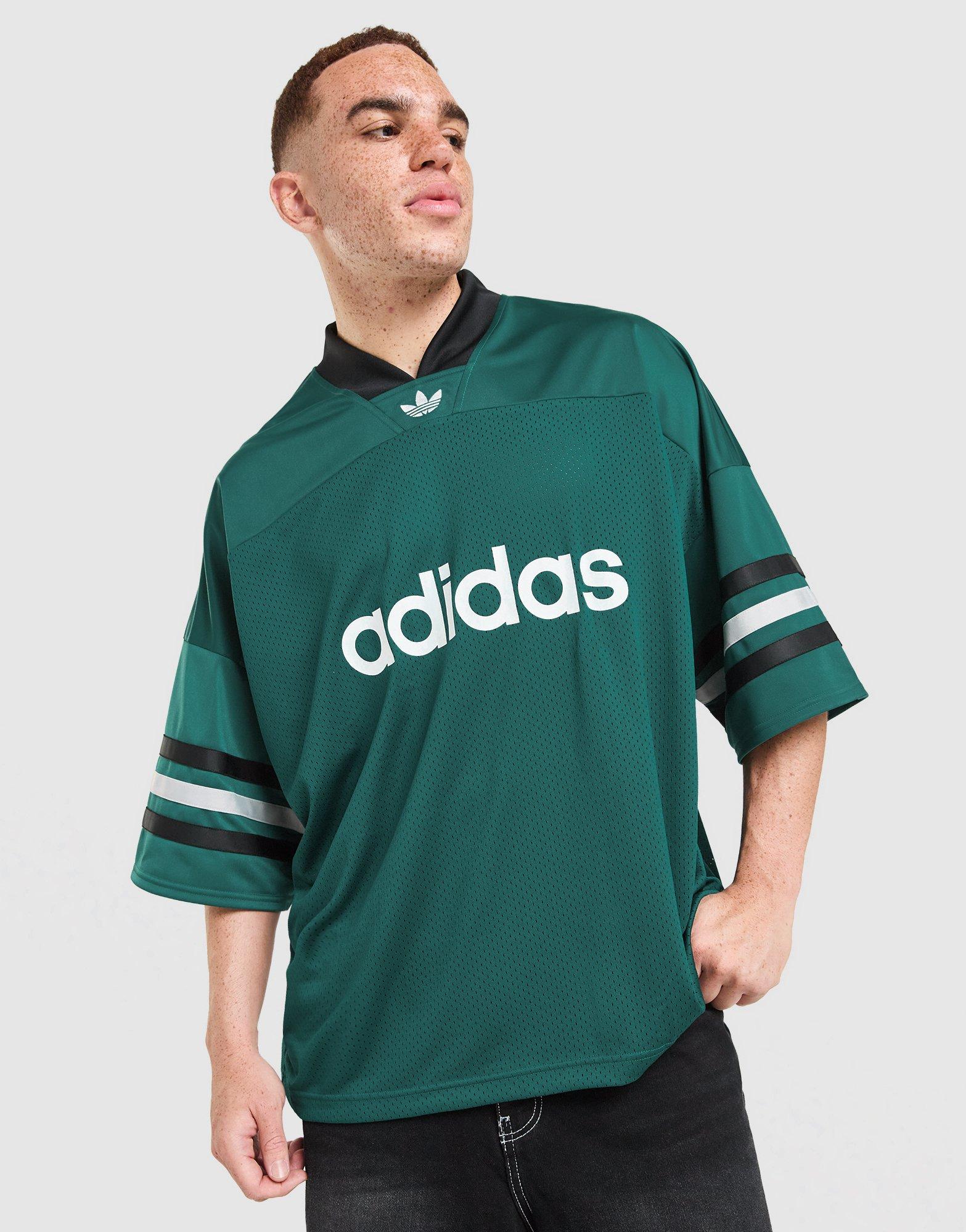 adidas Originals Adicolor Oversized Football Jersey Grün - JD Sports ...