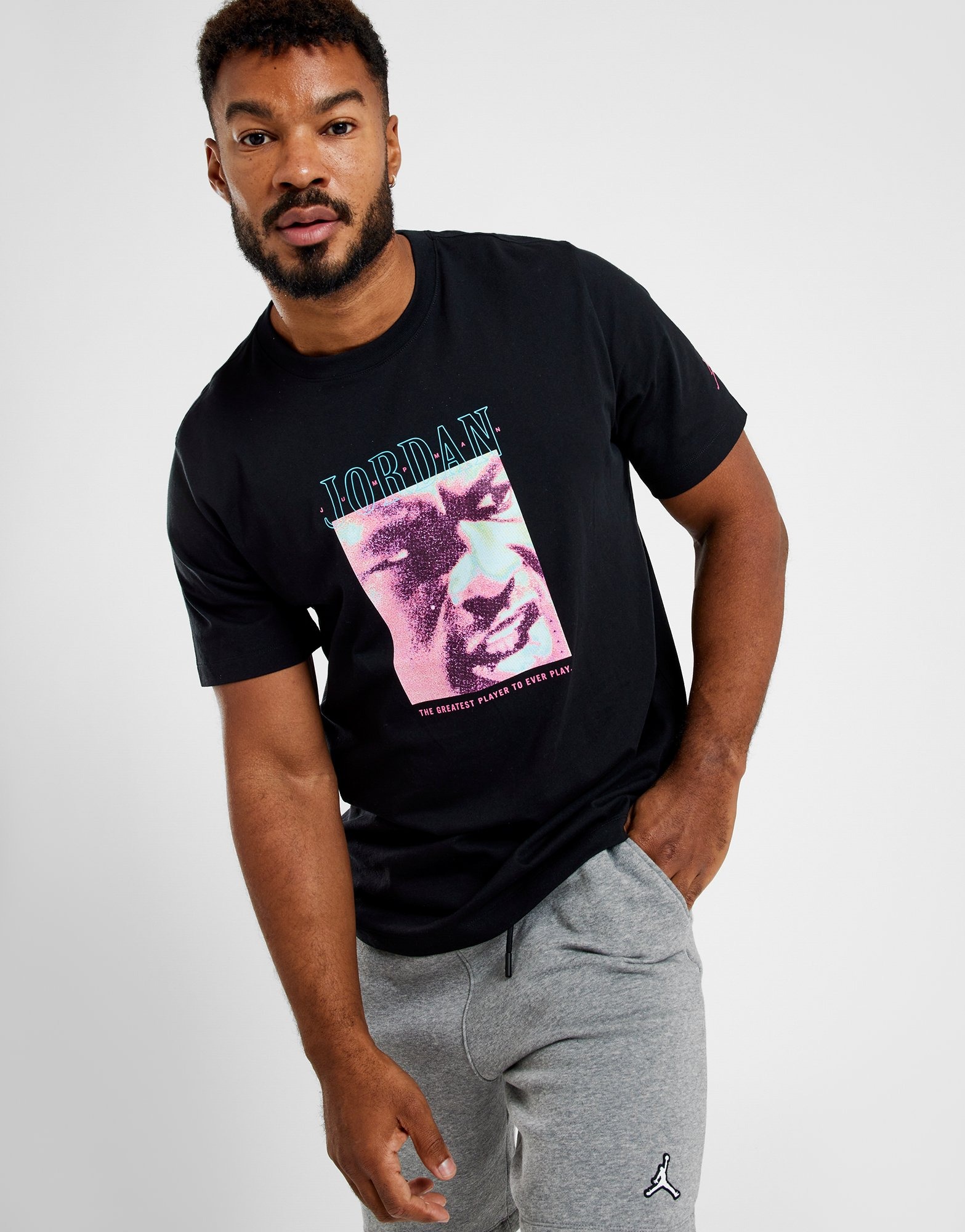 Black Jordan Photo T-Shirt - JD Sports
