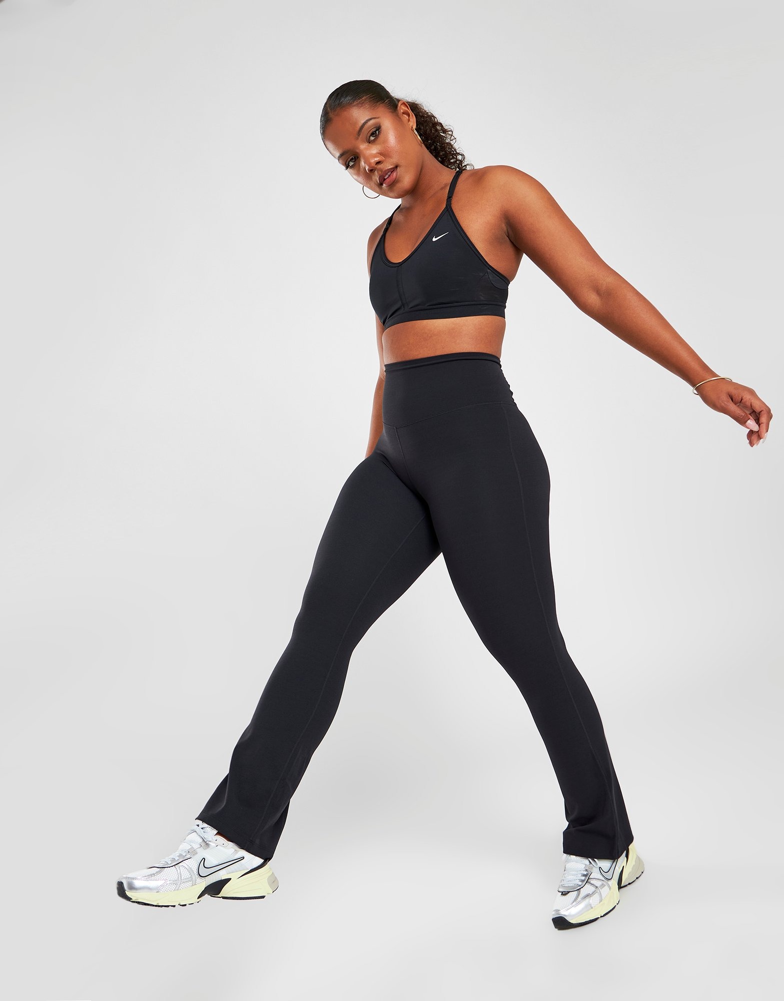 Black Nike Dri-FIT Luxe Flared Pants - JD Sports