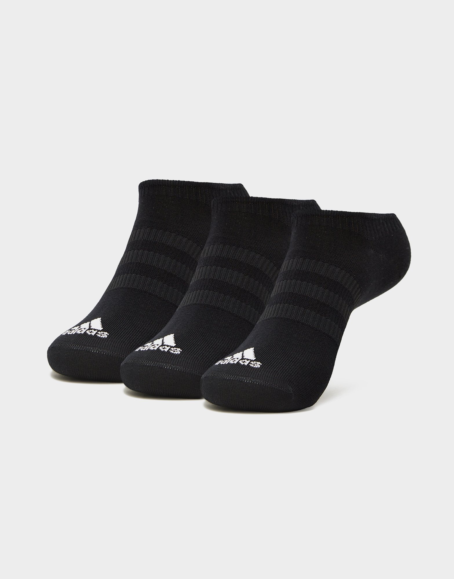 Black adidas No Show Socks 3 Pack - JD Sports Australia
