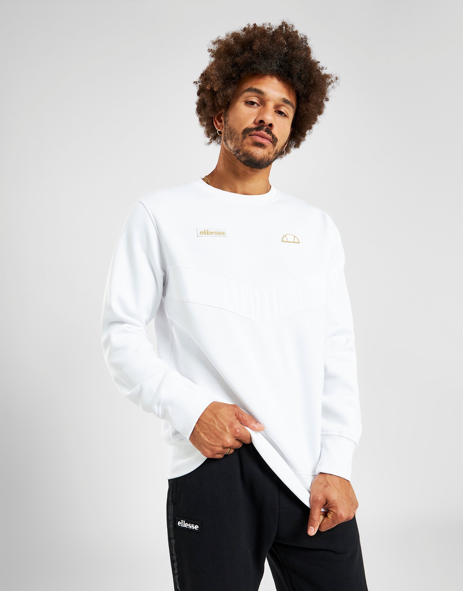 White Ellesse Sweatshirt - JD Sports