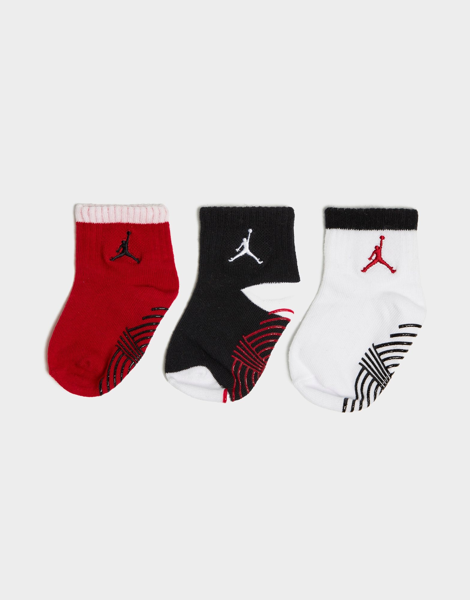 Red Jordan Gripper Socks 3 Pack - JD Sports