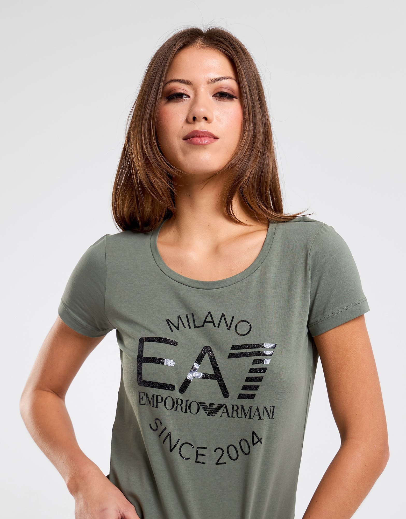 Black EA7 Fitted T-Shirt - JD Sports