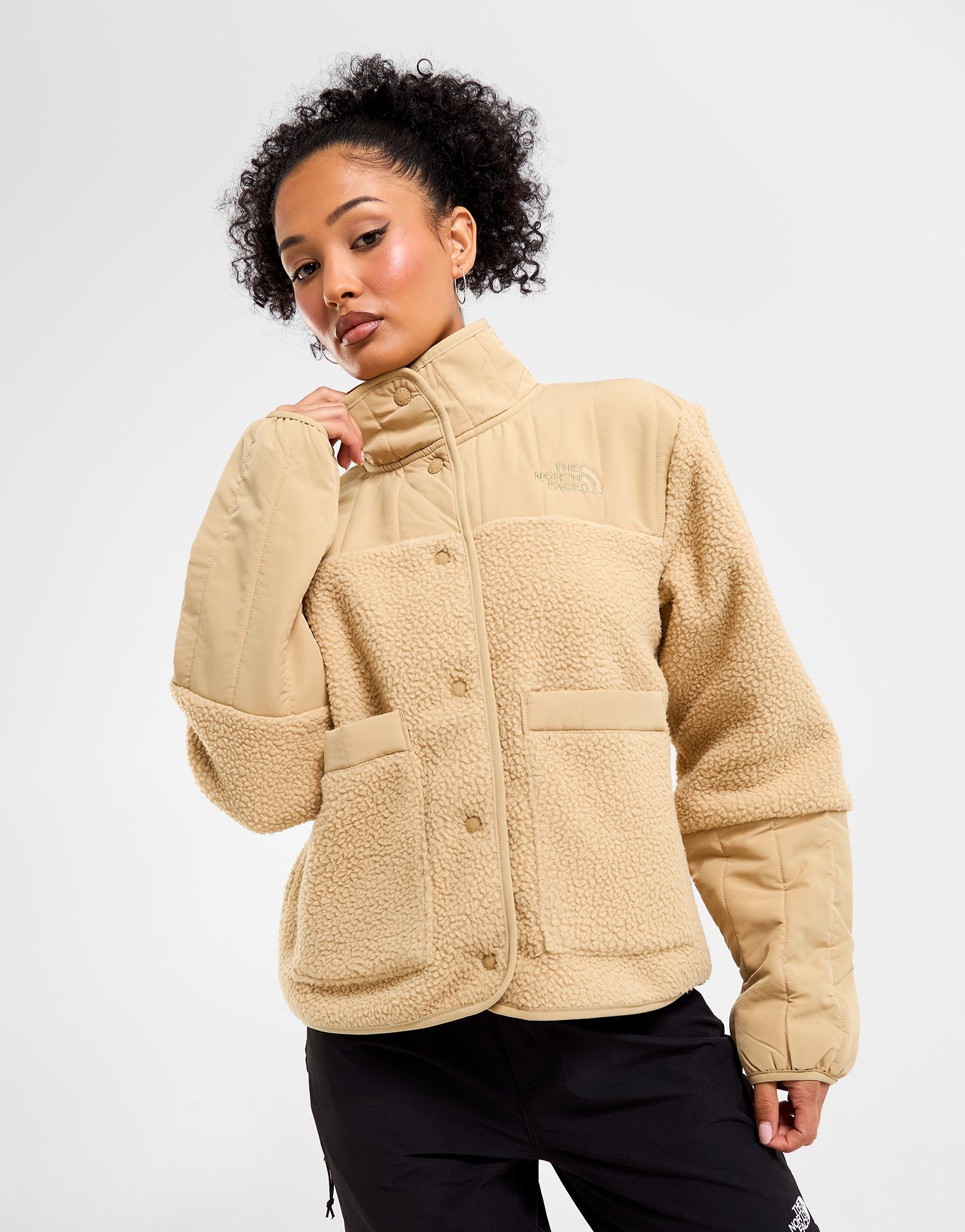 Brown The North Face Cragmont Sherpa Track Top - JD Sports