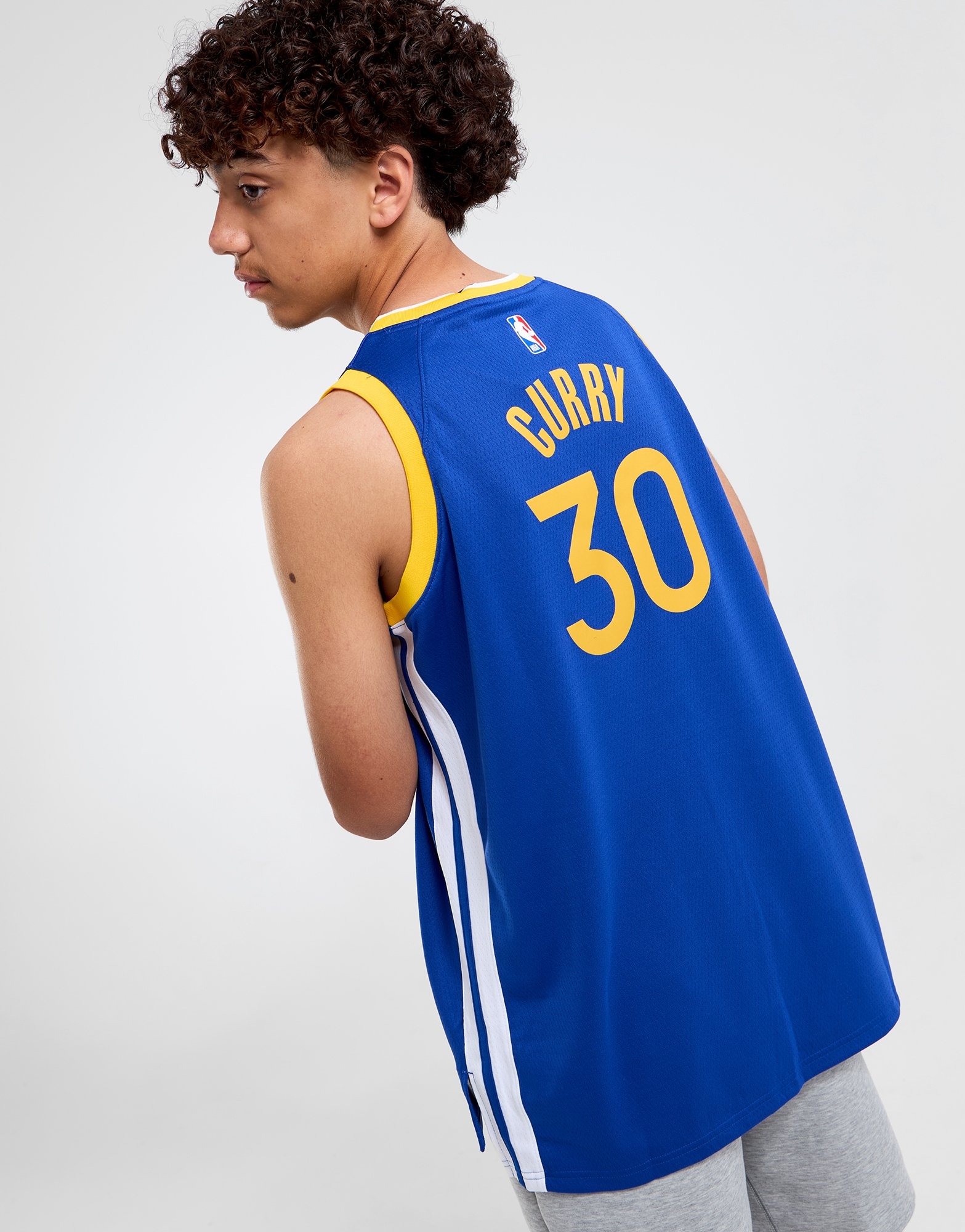 Blue Nike Golden State Warriors Curry #30 Jersey Junior's - JD Sports ...