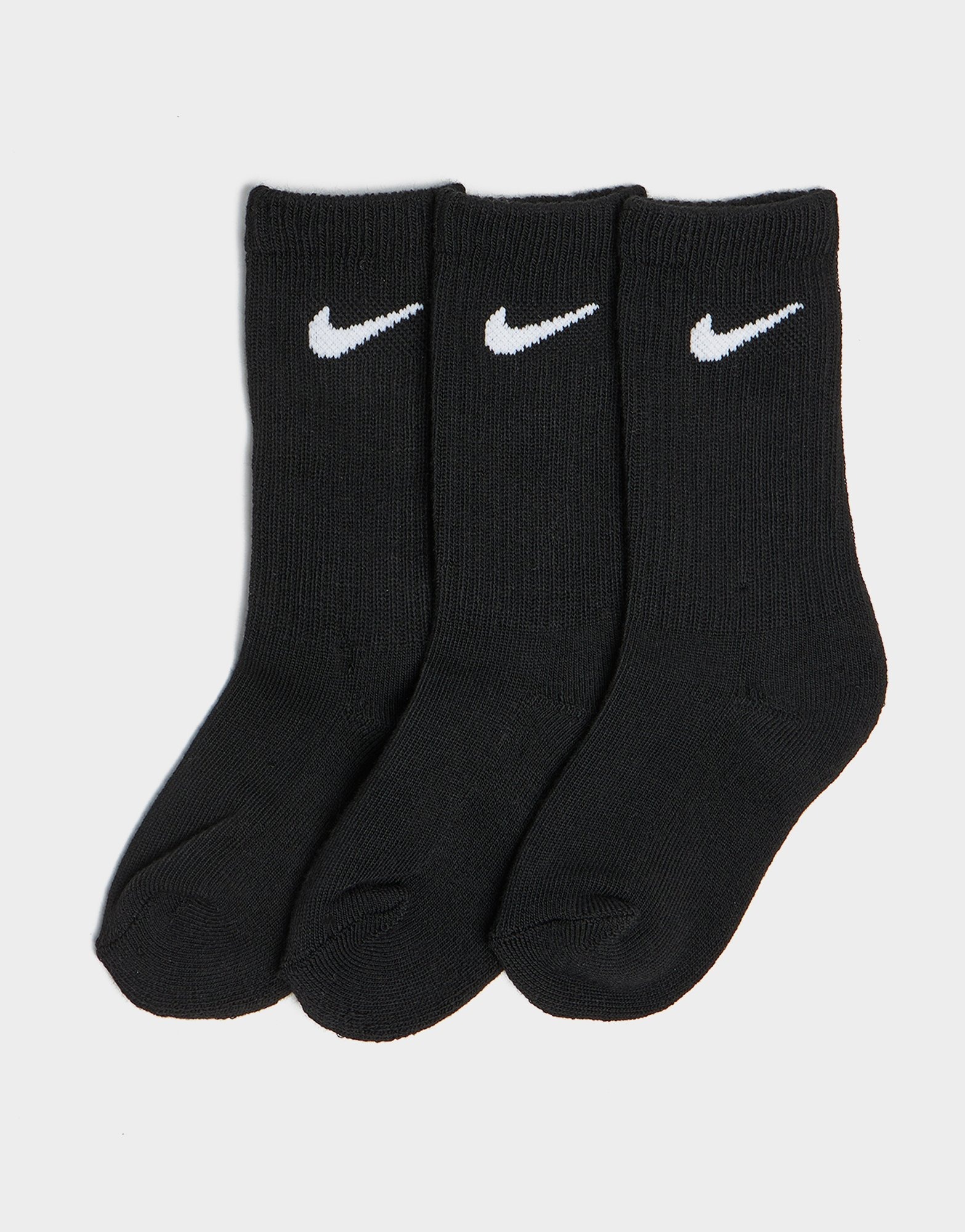 Black Nike Crew Socks 7C-10C 3 Pack - JD Sports Australia