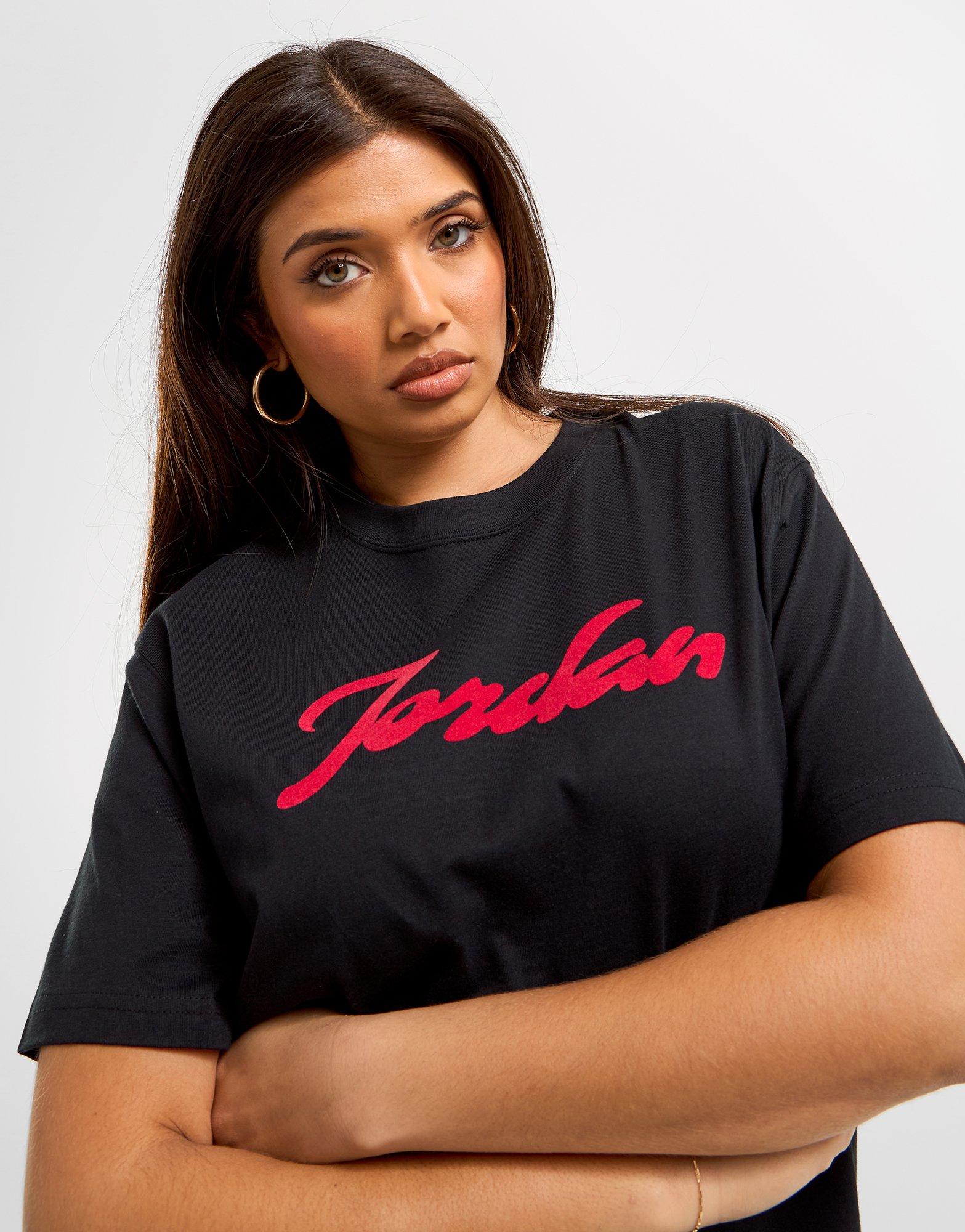 Black Jordan Script T-Shirt - JD Sports