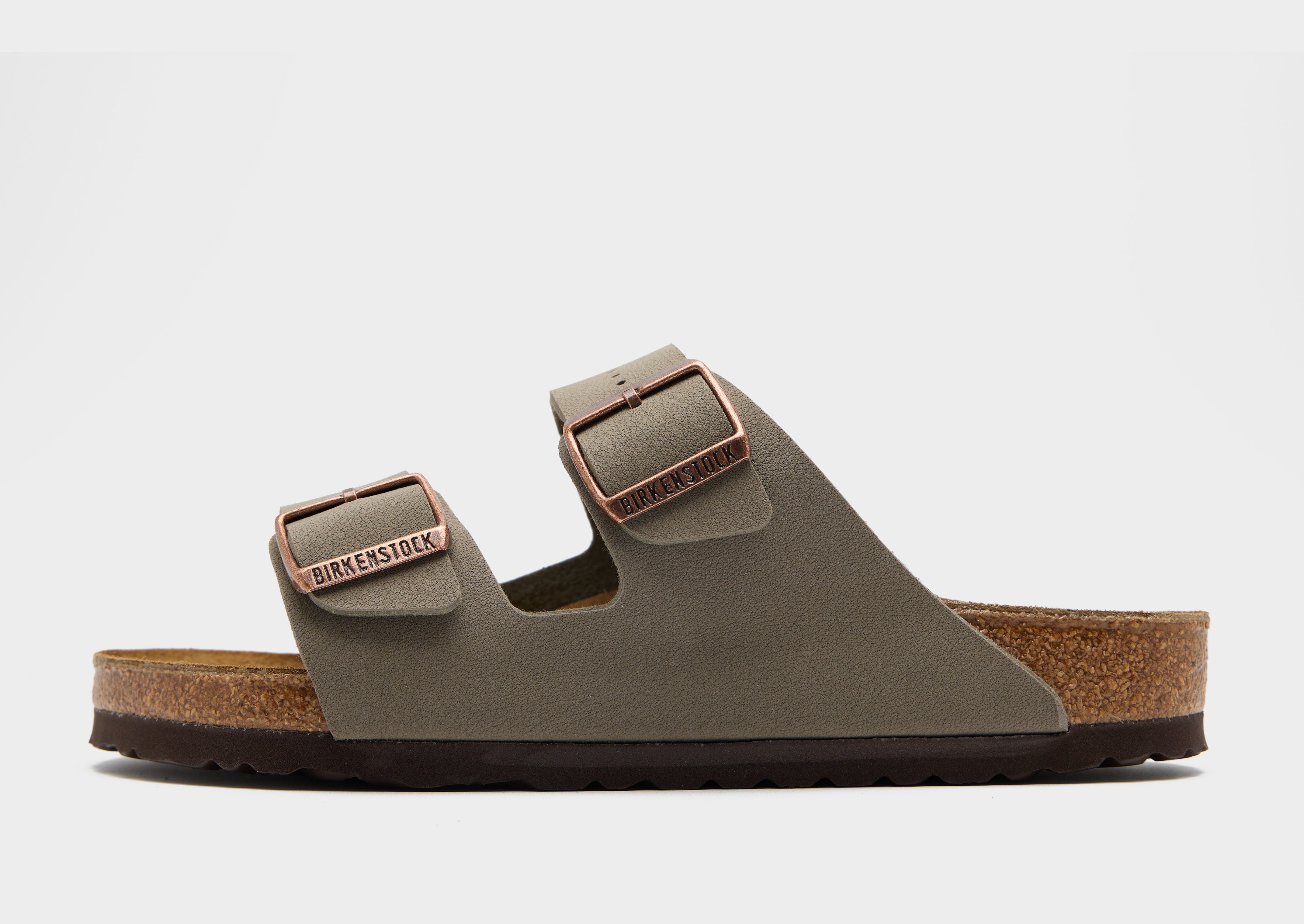 Green Birkenstock Arizona BirkiBuc Slides Women's - JD Sports Australia