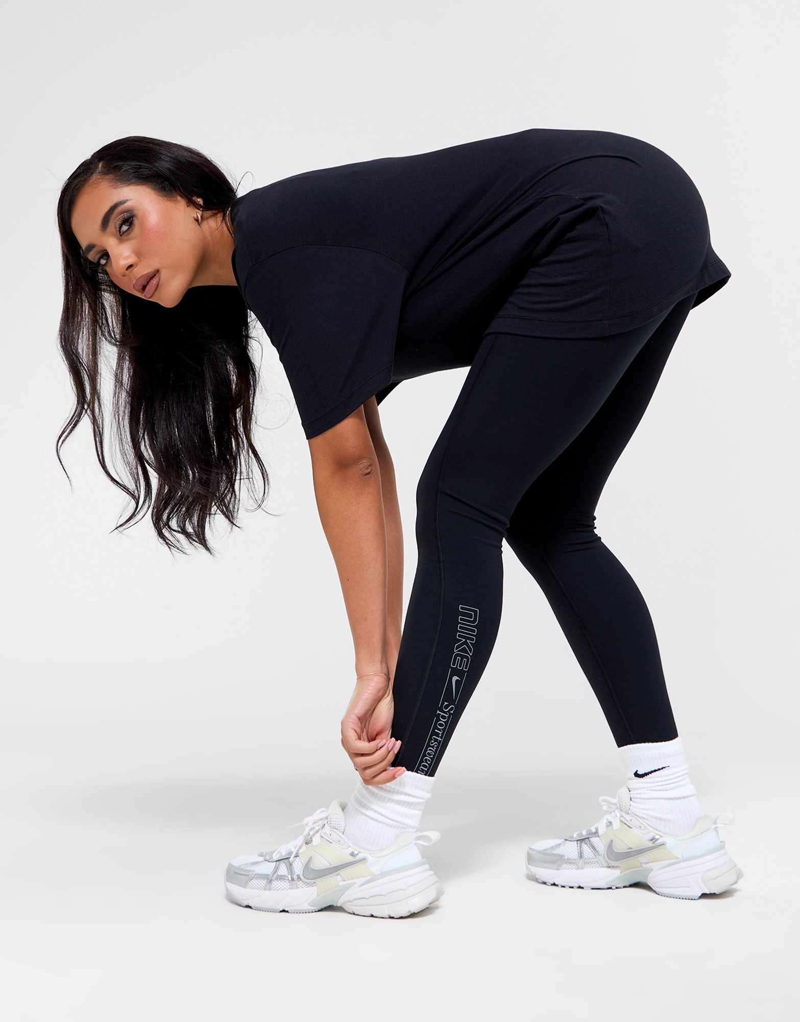 Black Nike Legg Df Nkone Gls Blk/rf$ - JD Sports NZ