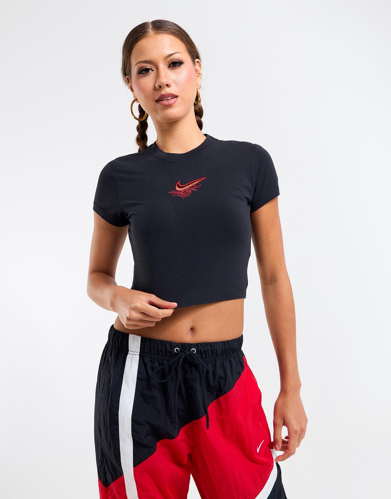 Black Nike Crop T-Shirt - JD Sports NZ