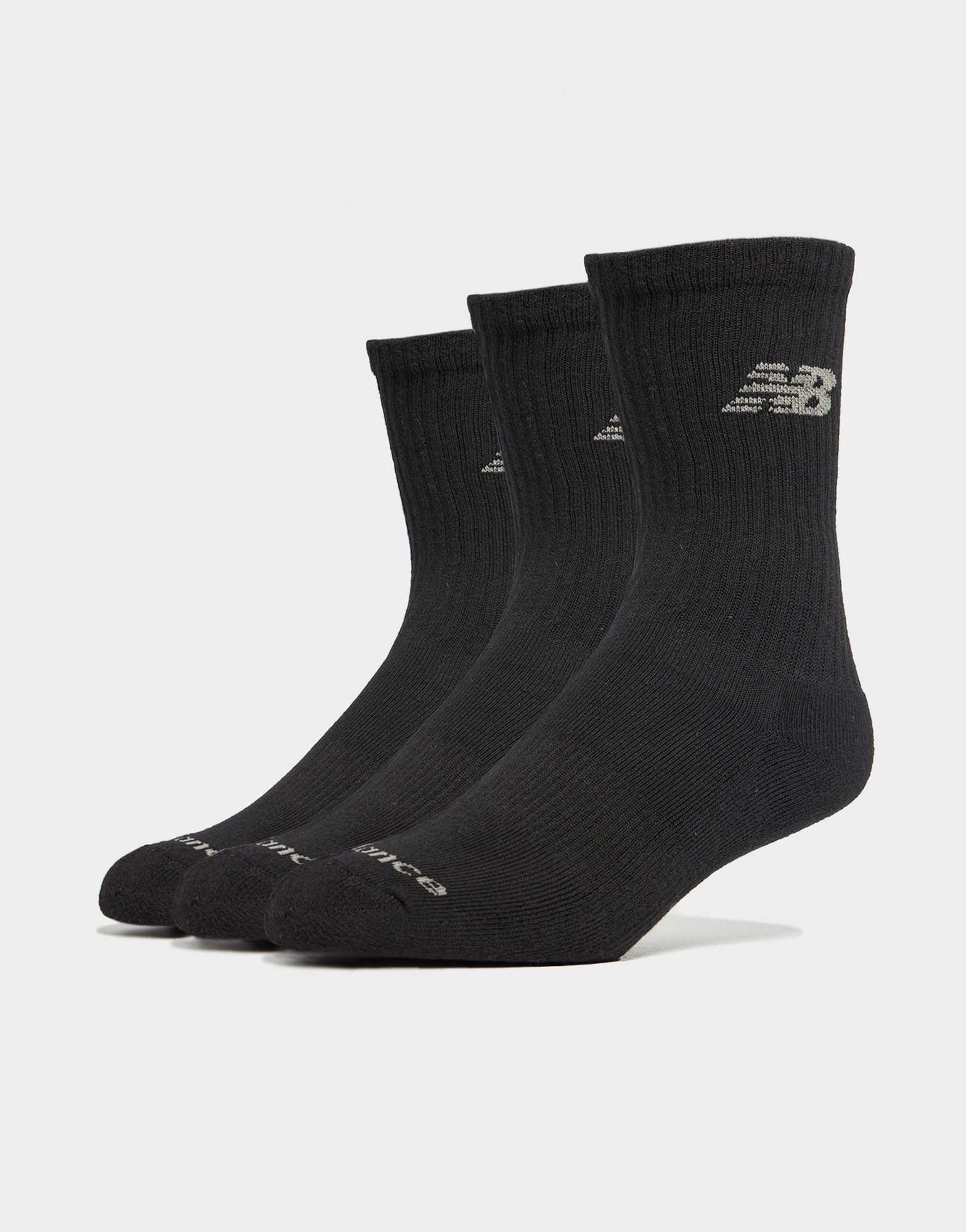 Black New Balance Crew Socks 3 Pack - JD Sports NZ