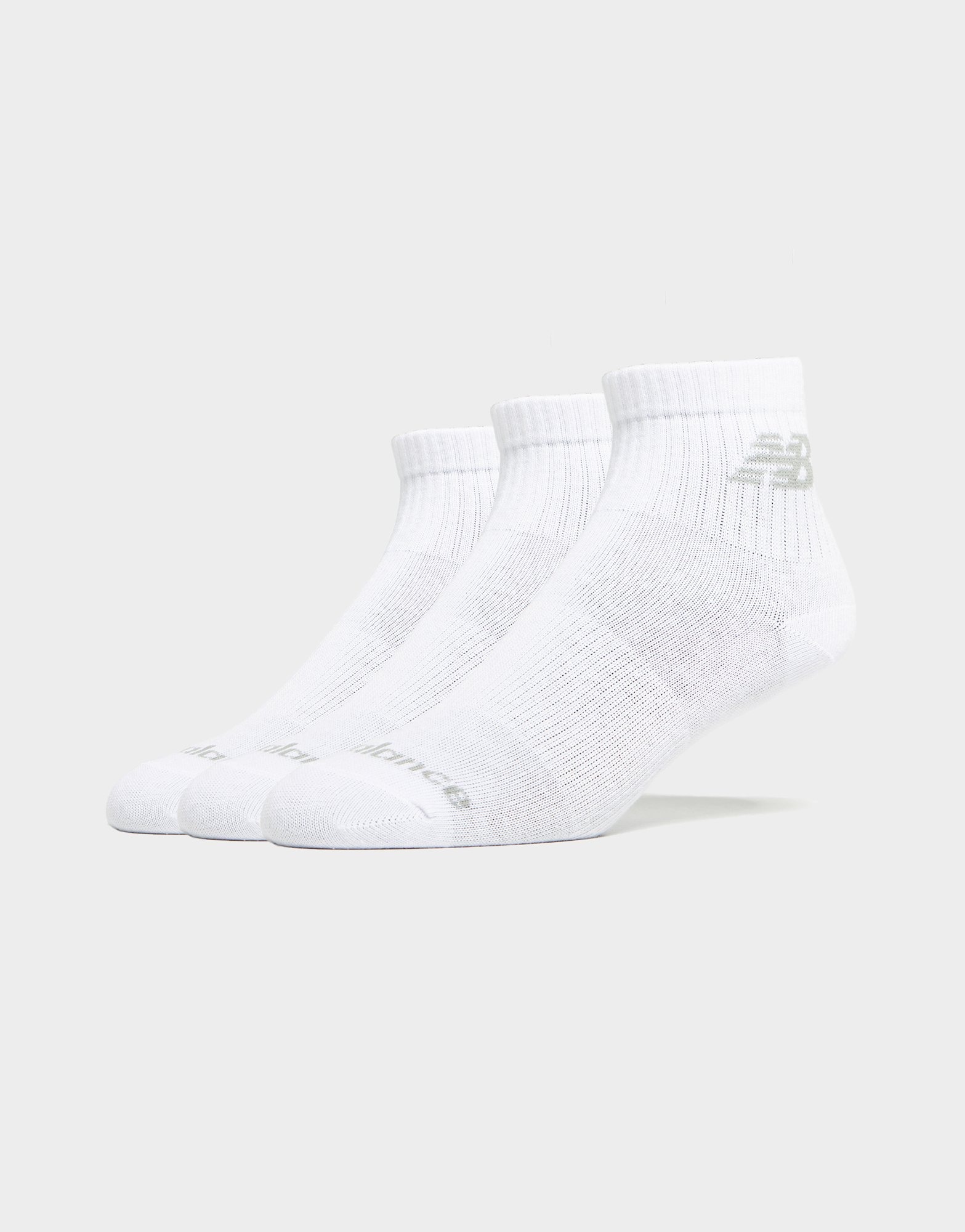 White New Balance Mid Crew Socks 3 Pack - JD Sports Australia