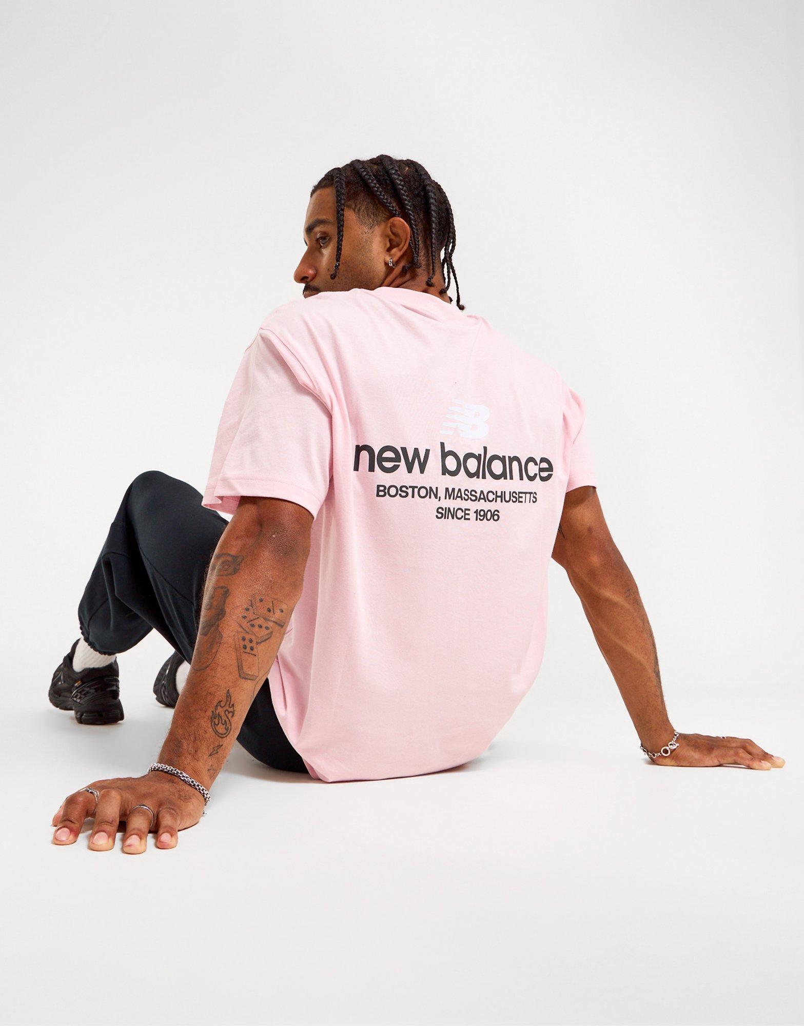 Pink New Balance T-Shirt - JD Sports
