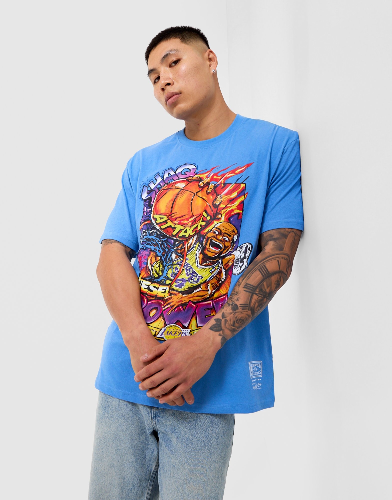 Blue Mitchell & Ness Shaq T-Shirt - JD Sports NZ