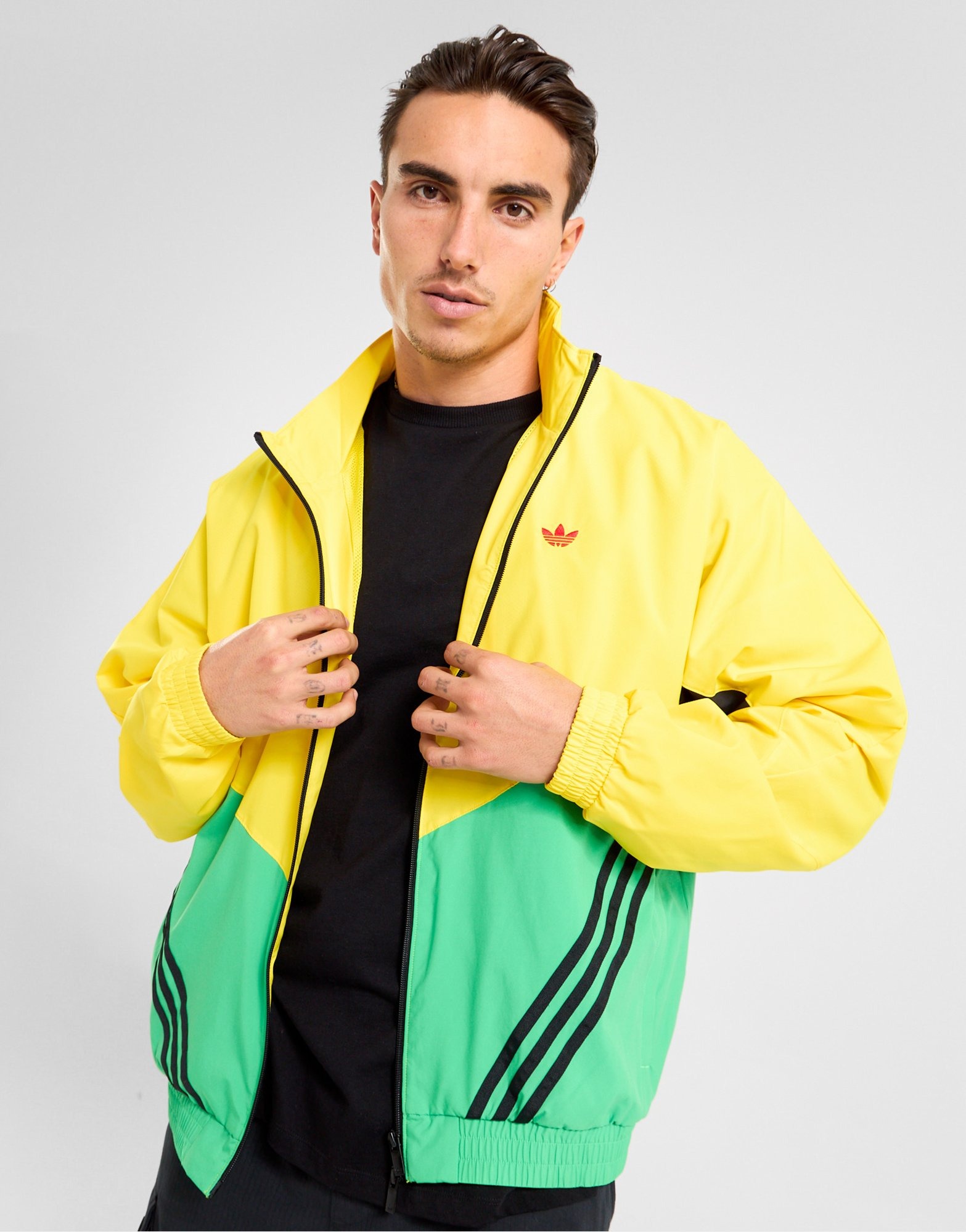 Yellow adidas Originals Warm Up Woven Track Top - JD Sports NZ