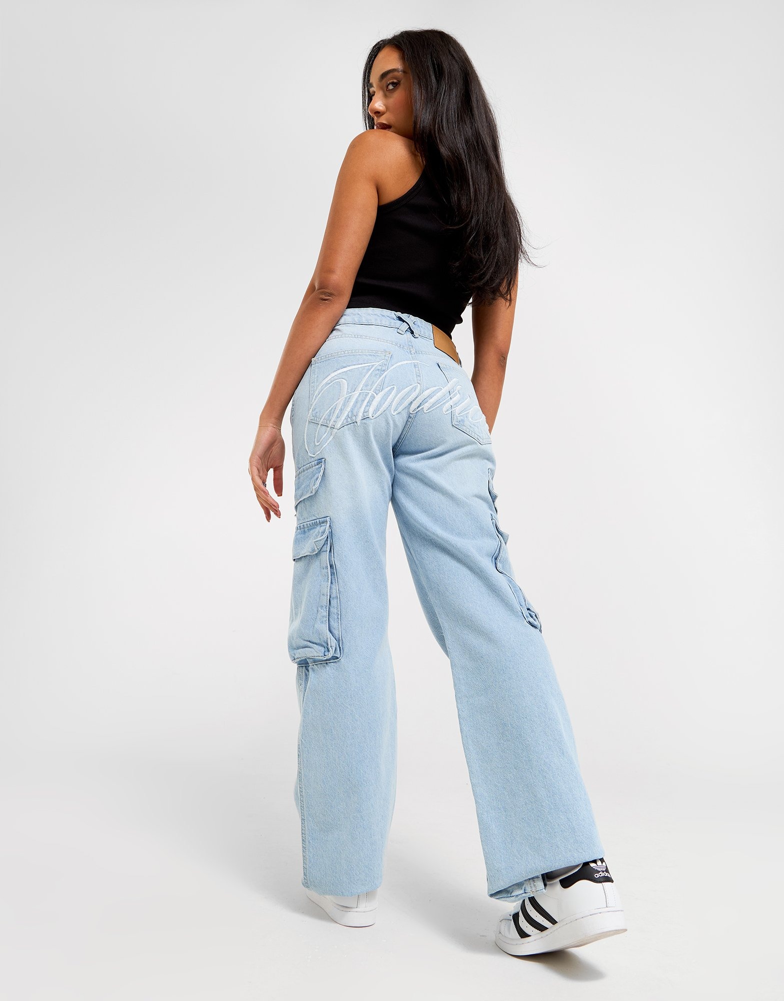 Blue Hoodrich Denim Cargo Pants - JD Sports