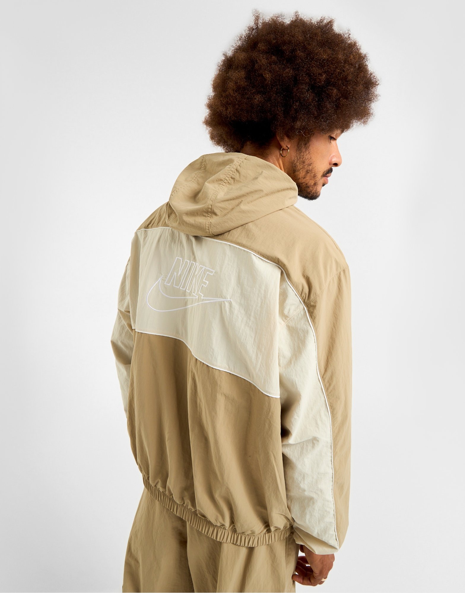 Brown Nike Woven Full Zip Jacket - JD Sports NZ