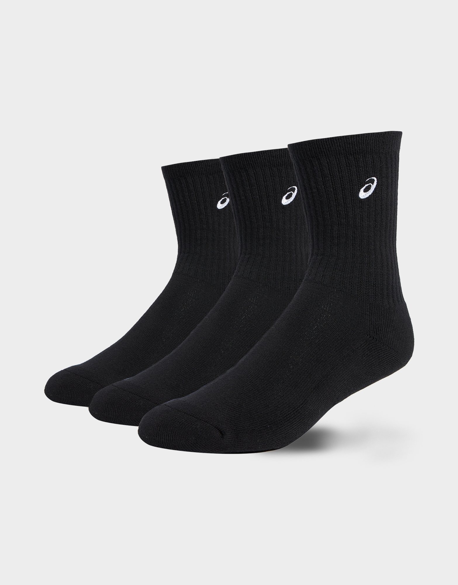 Black ASICS Crew Socks 3 Pack - JD Sports NZ
