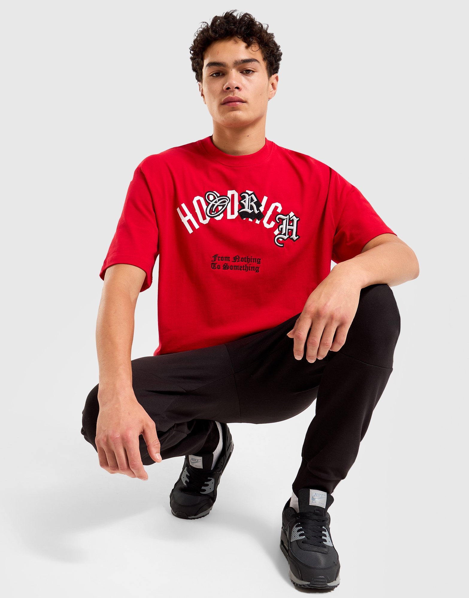 Red Hoodrich T Ovs F+b Lgo Shadow Red/wht/blk$ - JD Sports NZ