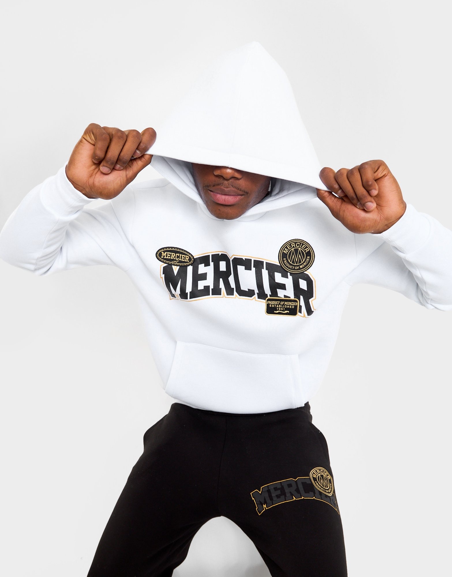 White MERCIER Origins Hoodie - JD Sports NZ