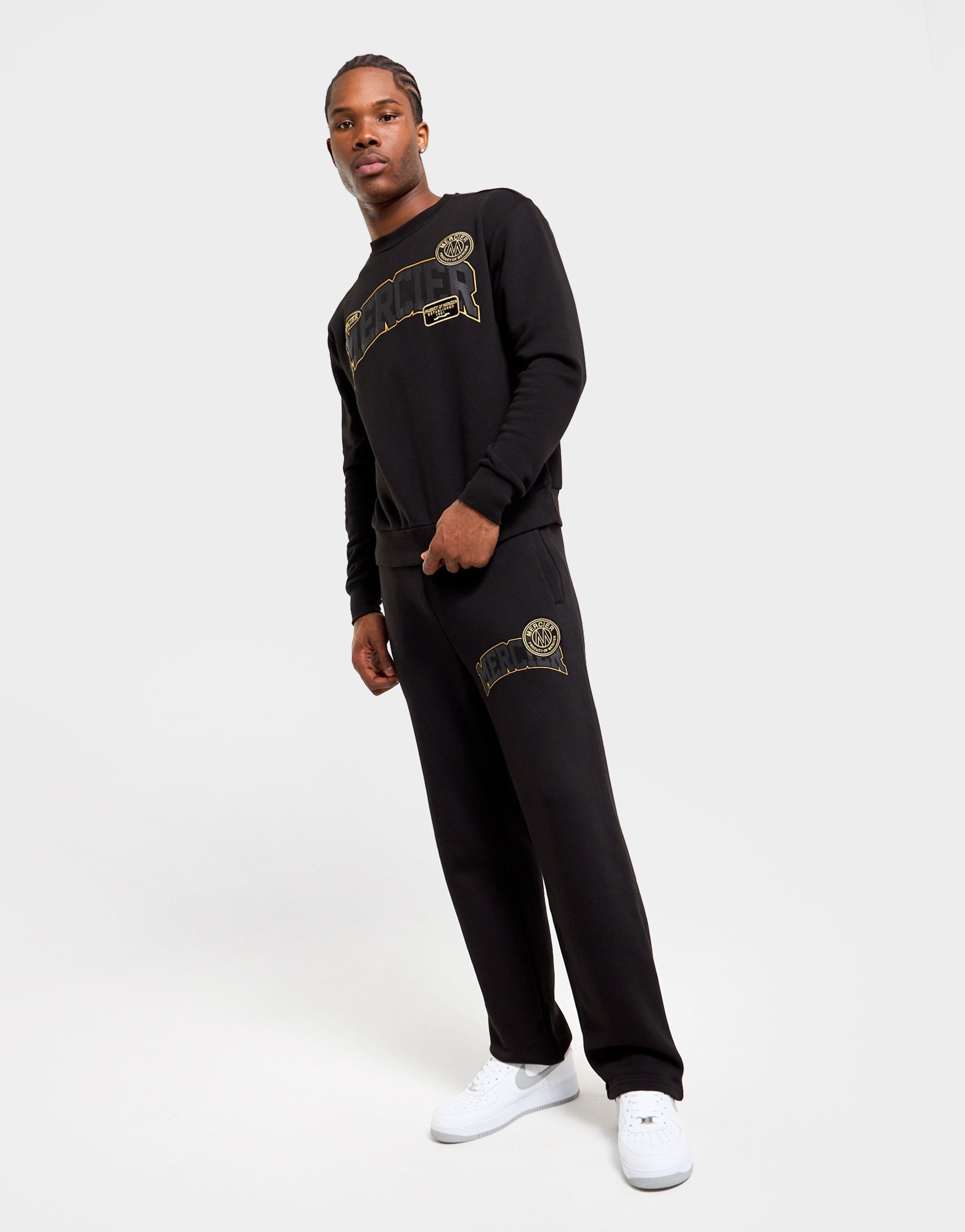 Black MERCIER Origins Track Pants - JD Sports NZ