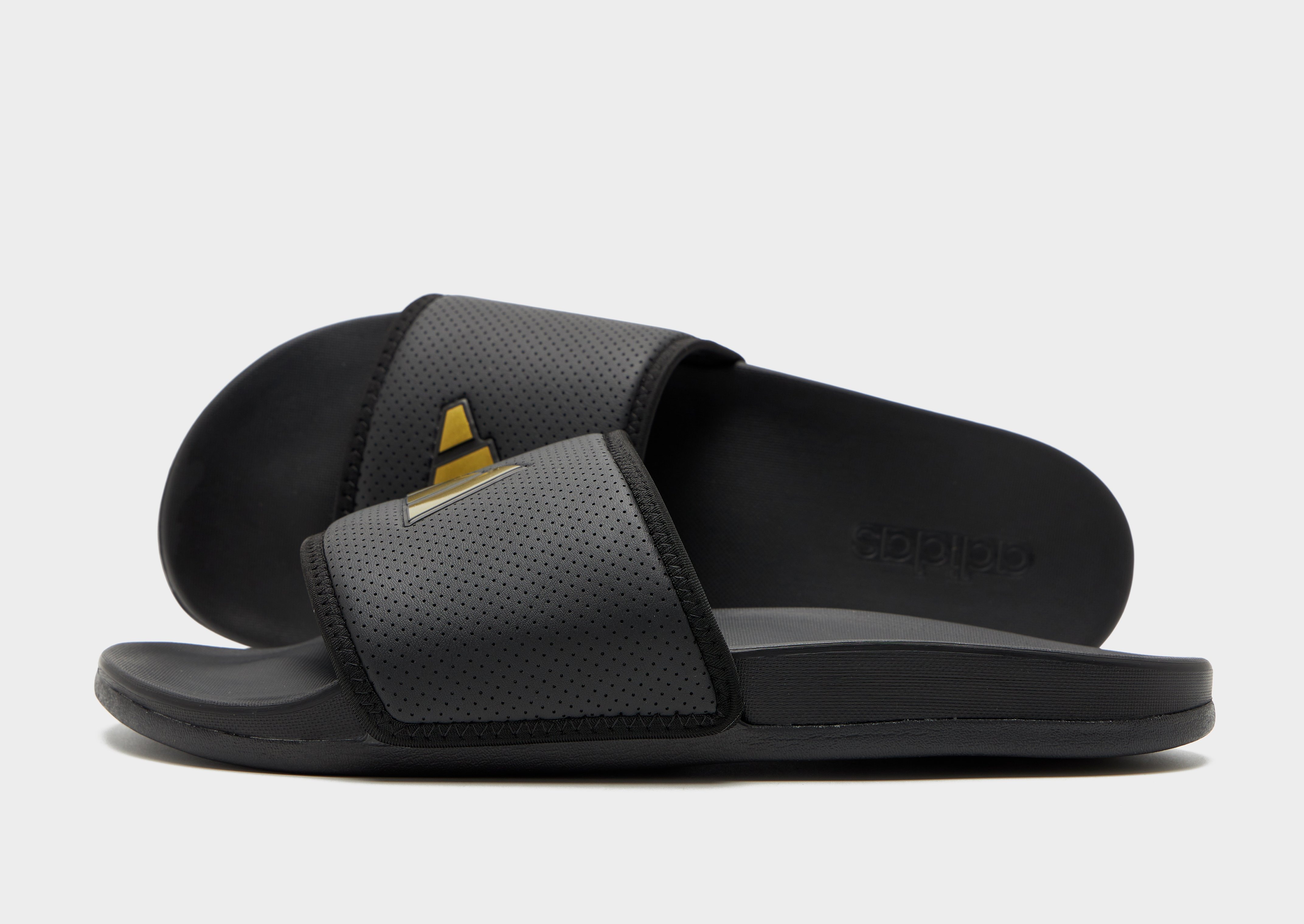 Black adidas Adilette Comfort Slides - JD Sports Australia