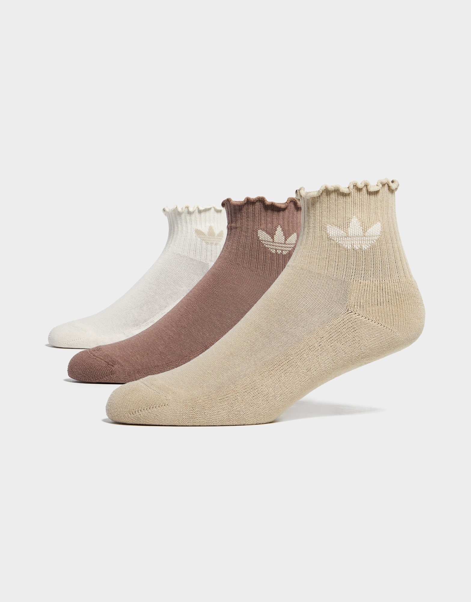 Multi adidas Originals Ruffle Crew Socks 3 Pack - JD Sports Australia
