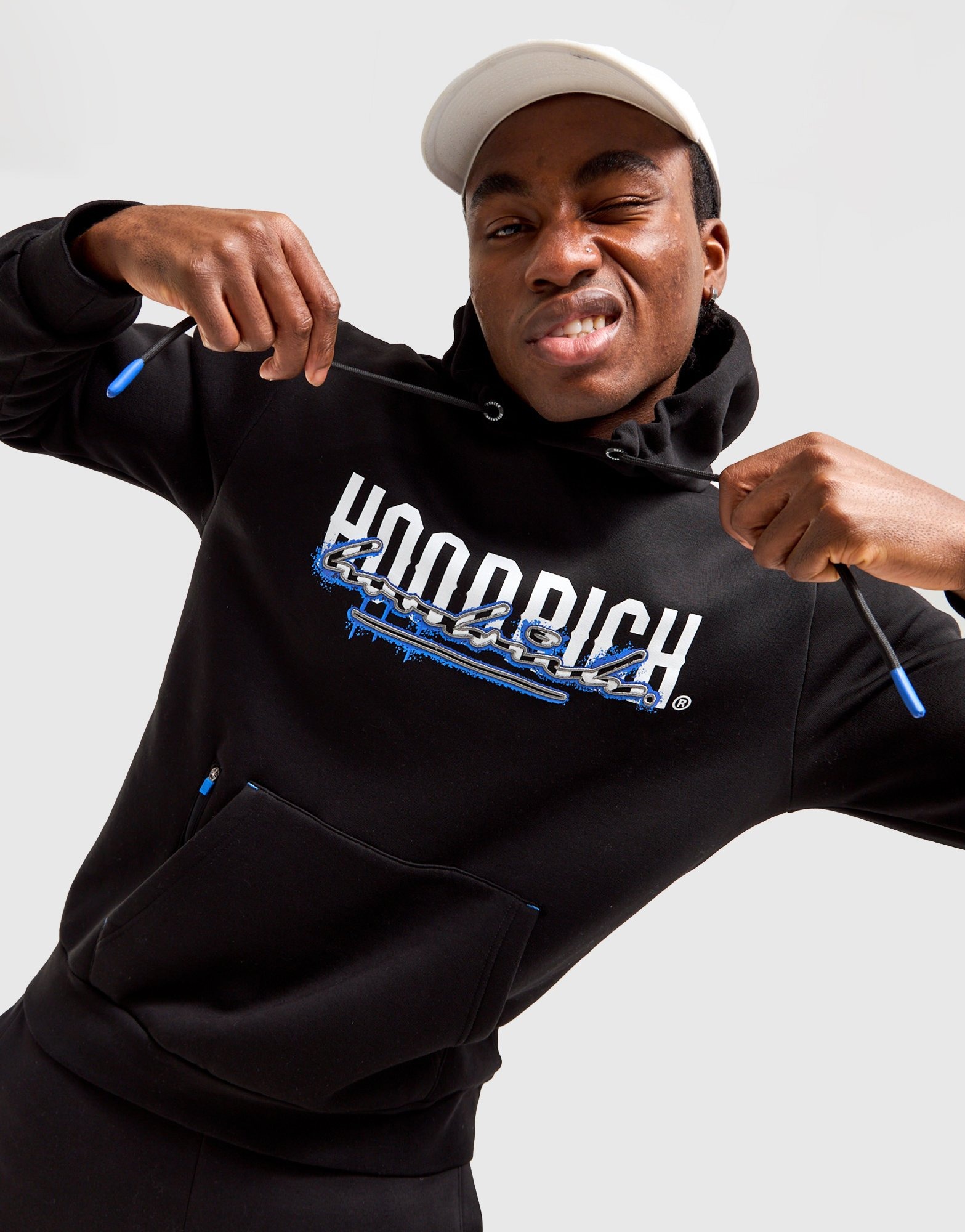 Black Hoodrich Splatter Hoodie - JD Sports Australia