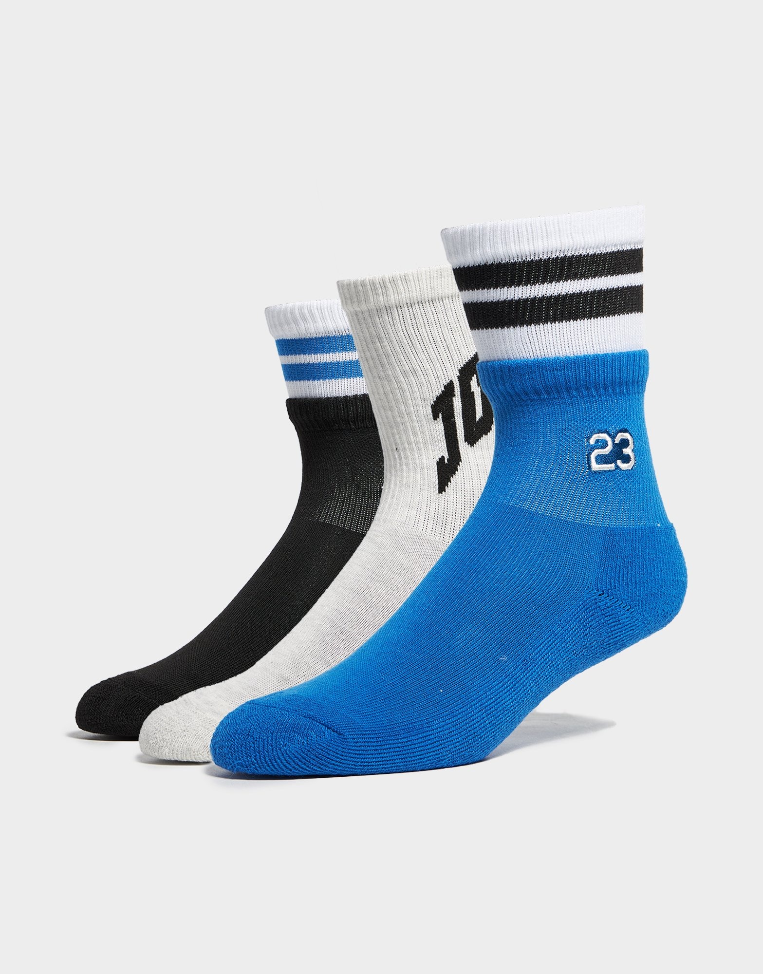 Multi Jordan Crew Socks 3 Pack Kids - JD Sports Australia