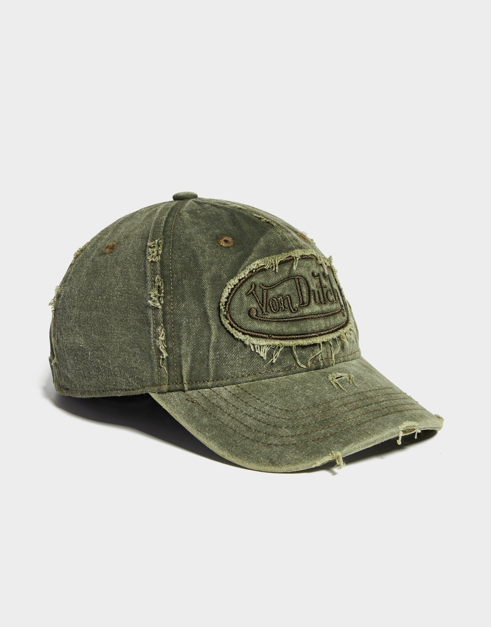 Green Von Dutch Distressed Cap - JD Sports Australia