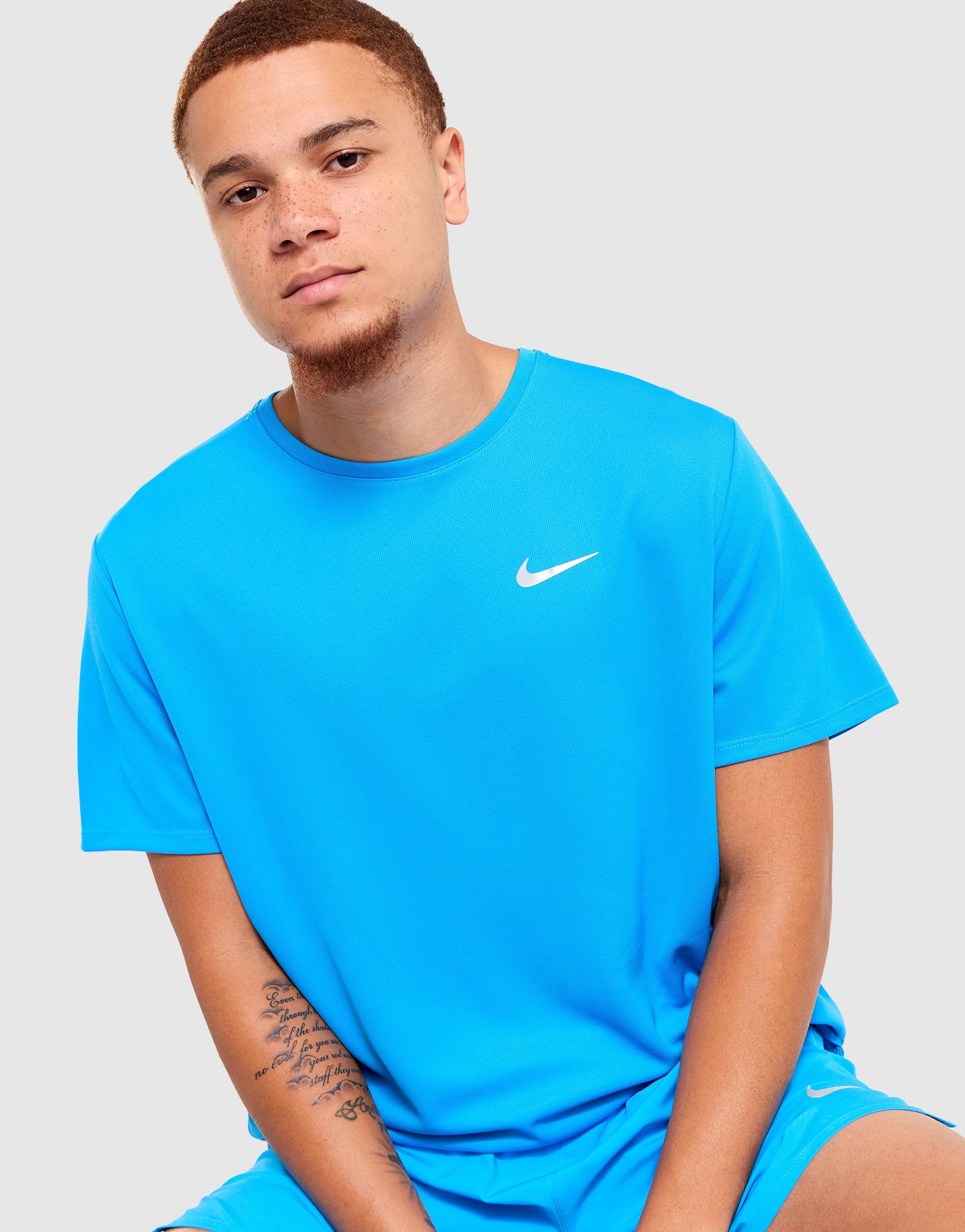 Blue Nike Miler T-Shirt - JD Sports NZ