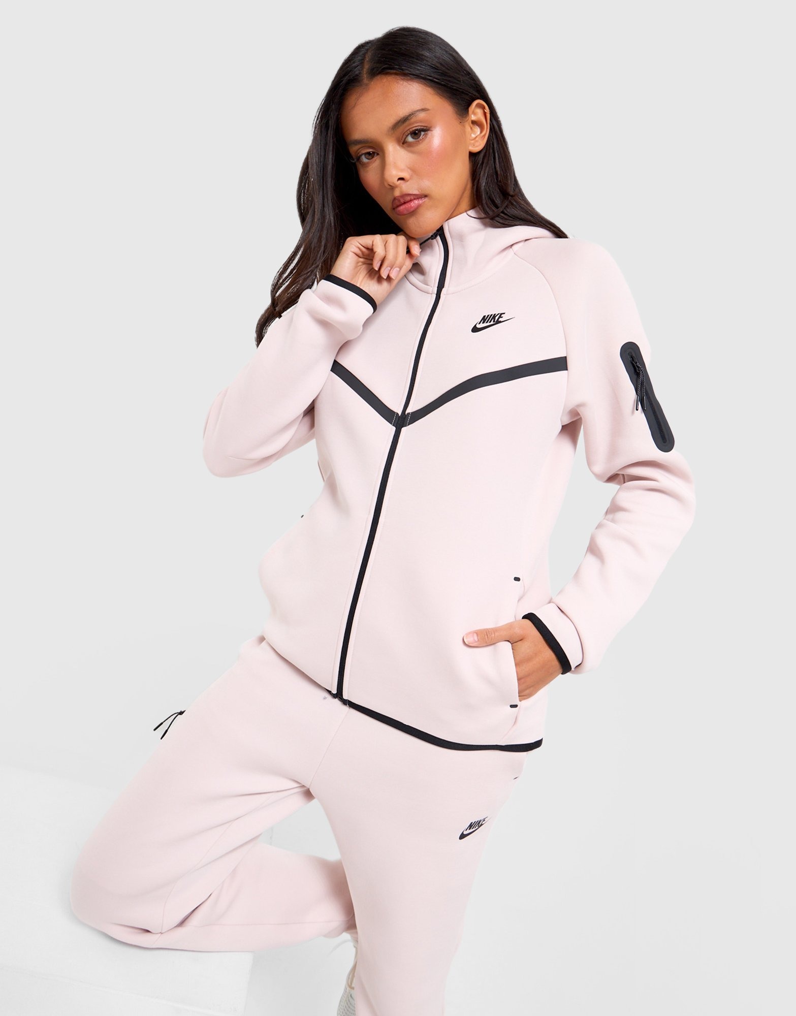 Pink Nike Tech Fleece Hoodie - JD Sports Australia