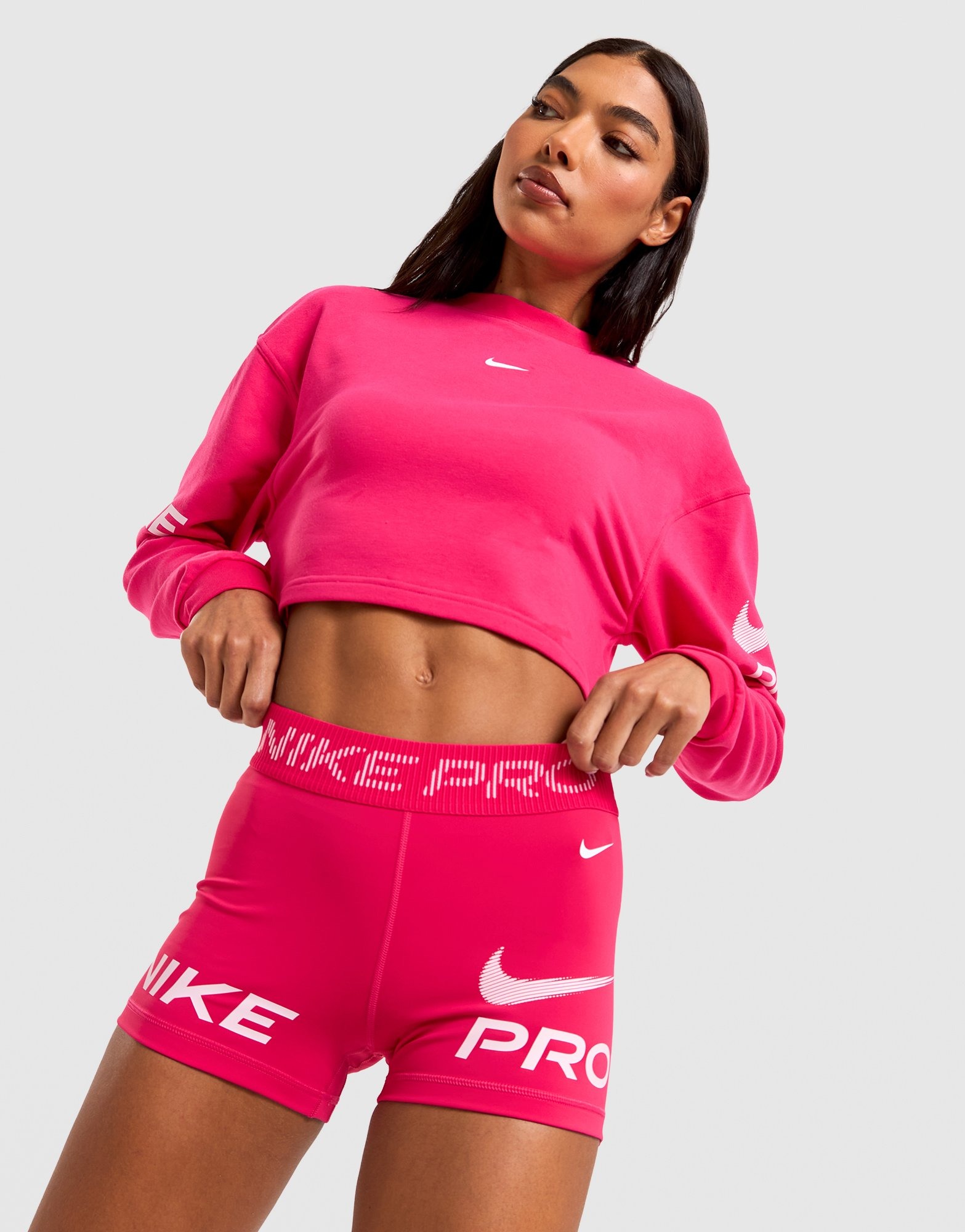 Pink Nike Pro 3 Inch Shorts - JD Sports NZ