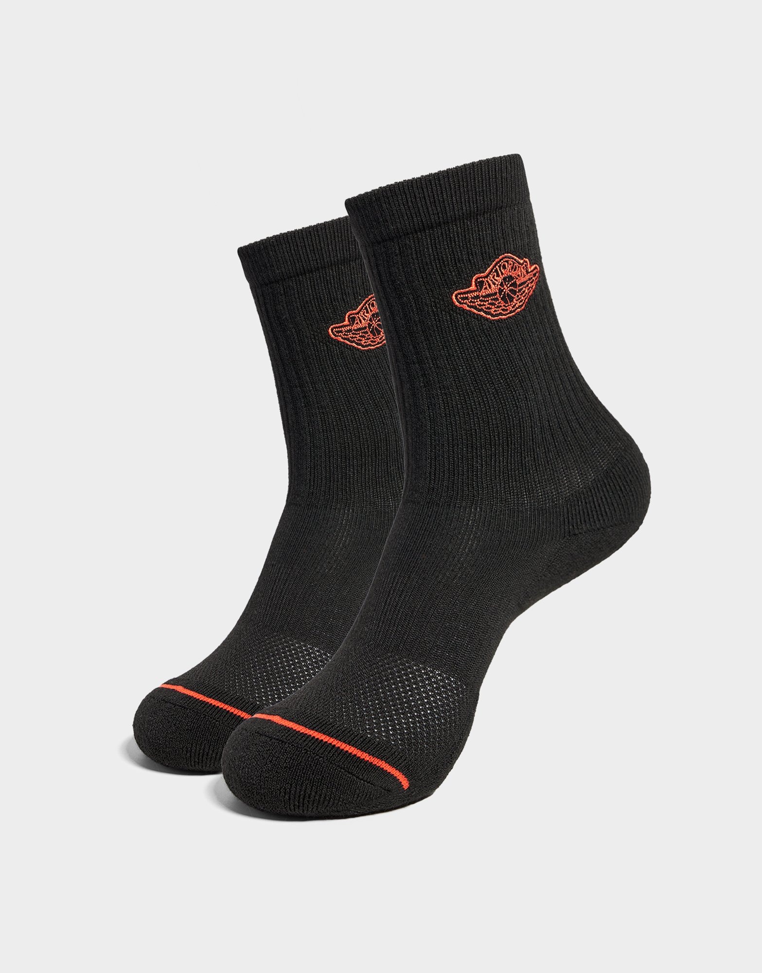 Black Jordan Everyday Cushioned Crew Socks (1 Pack) - JD Sports NZ