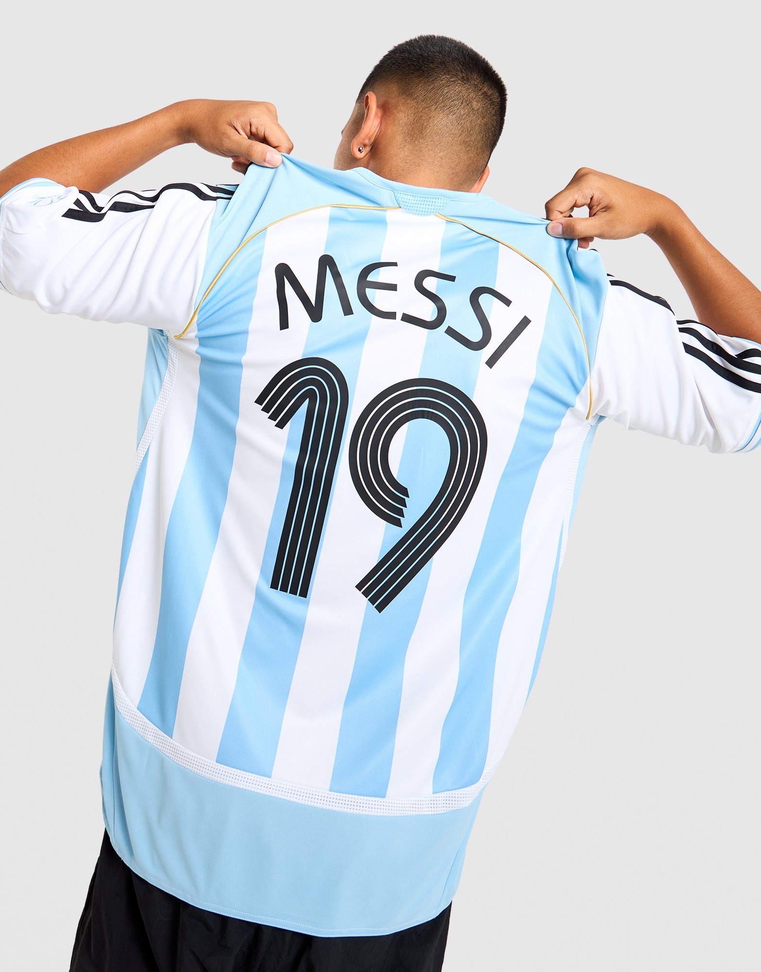White adidas Retro Argentina 'Messi ' Home Shirt - JD Sports NZ
