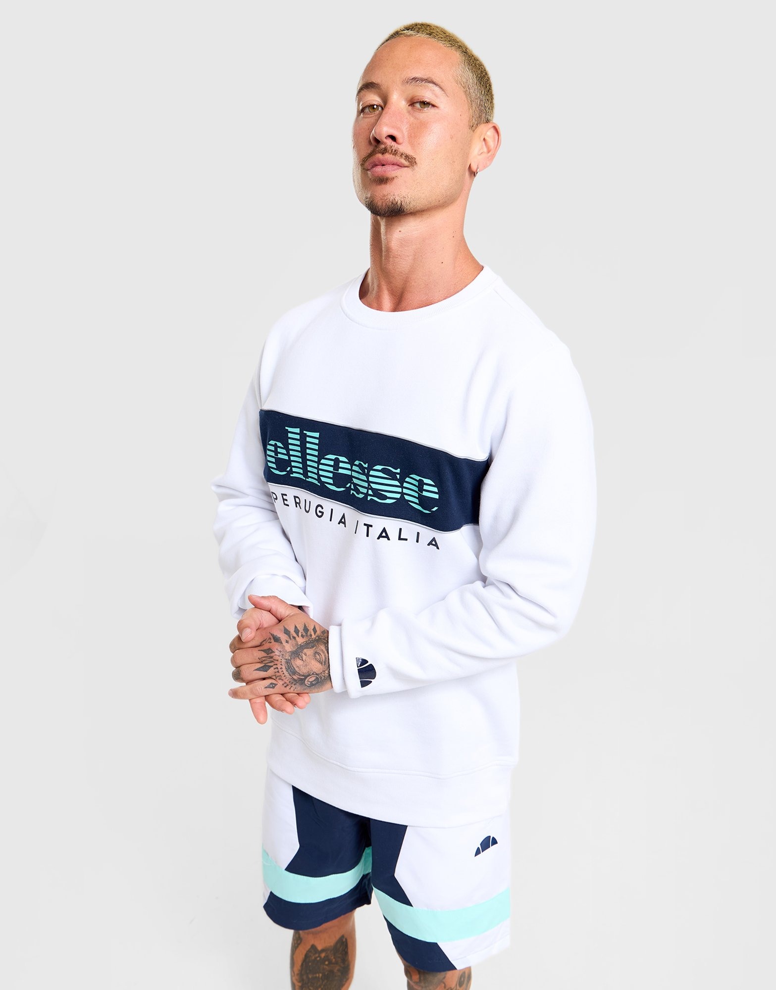 White Ellesse Davies Sweatshirt - JD Sports Australia