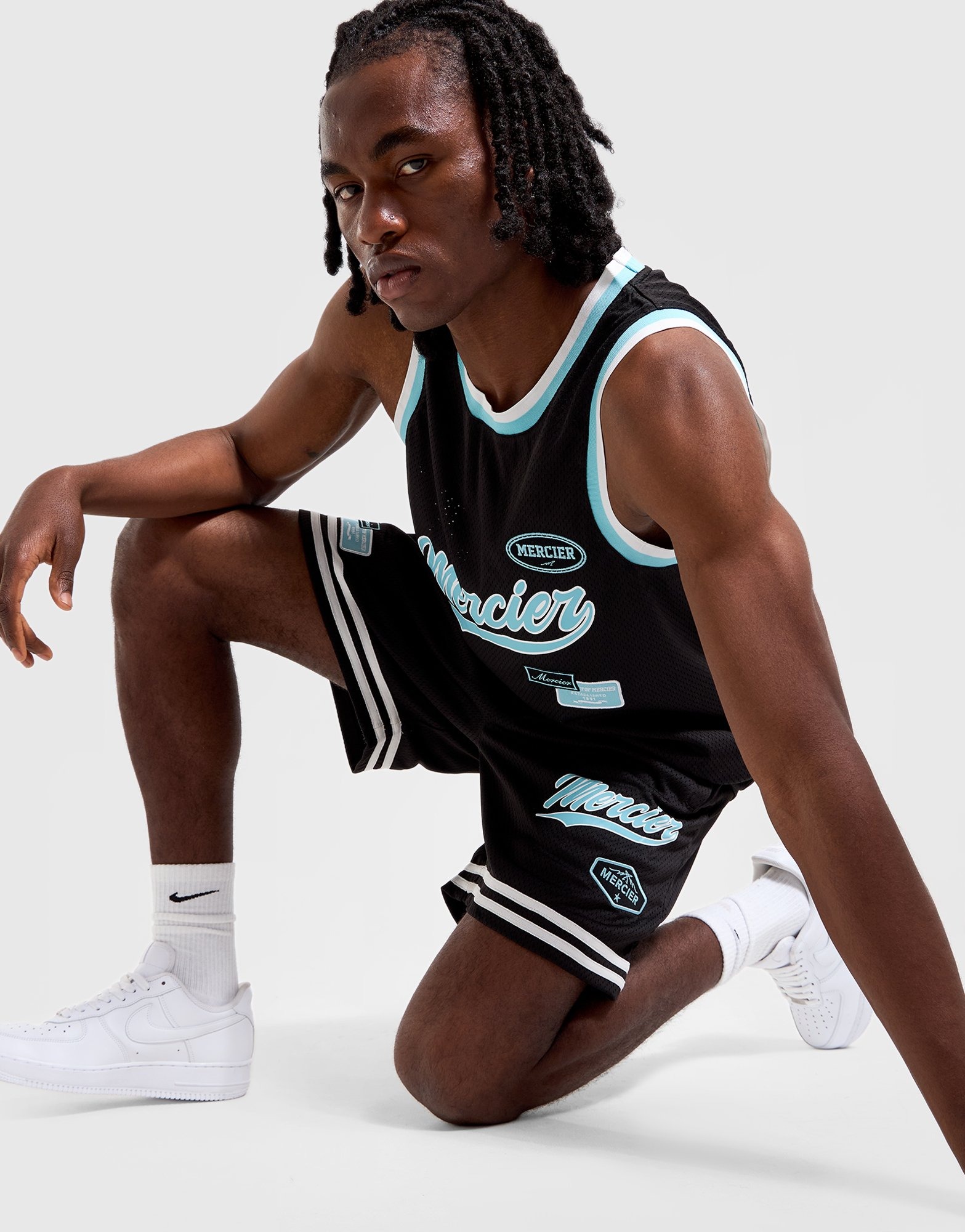 Black MERCIER Mesh Shorts - JD Sports NZ