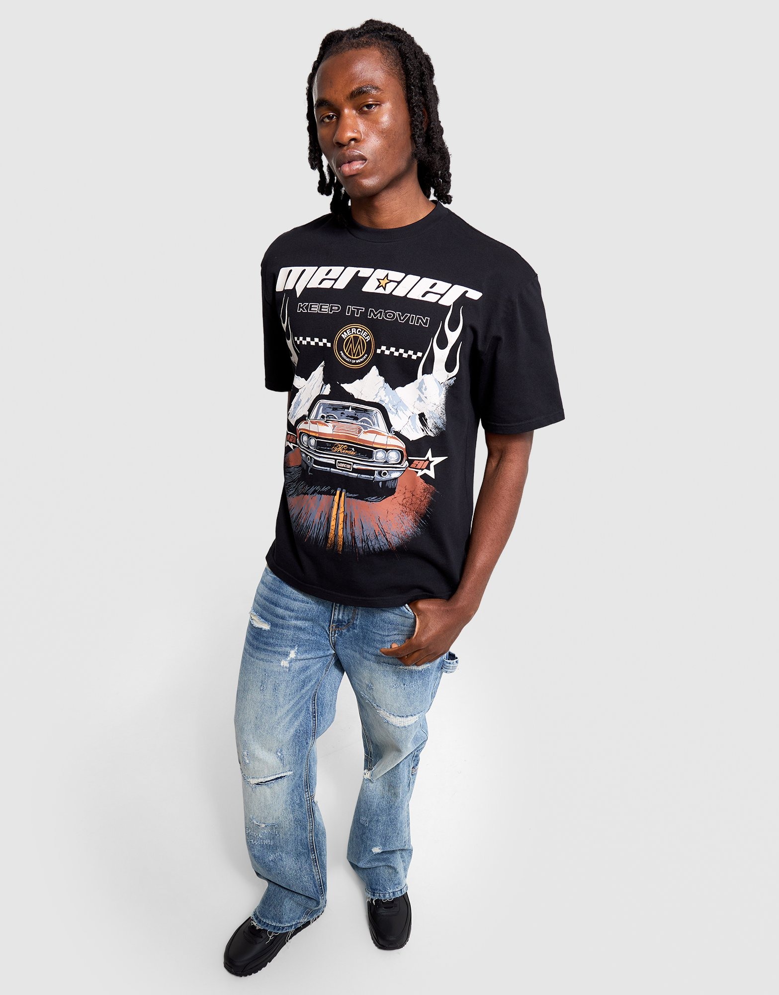 Black MERCIER Highway T-Shirt - JD Sports Australia