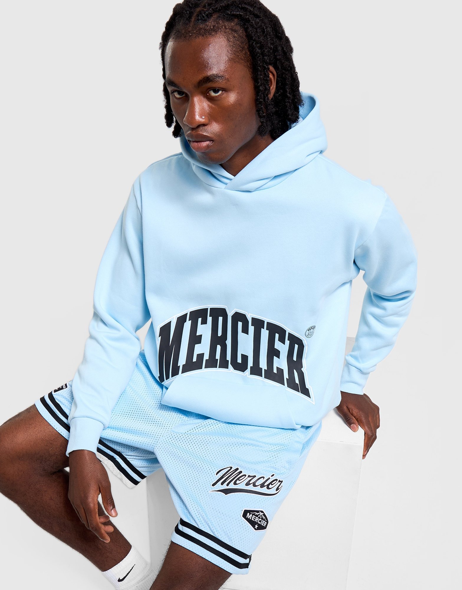 Blue MERCIER Homerun Hoodie - JD Sports NZ