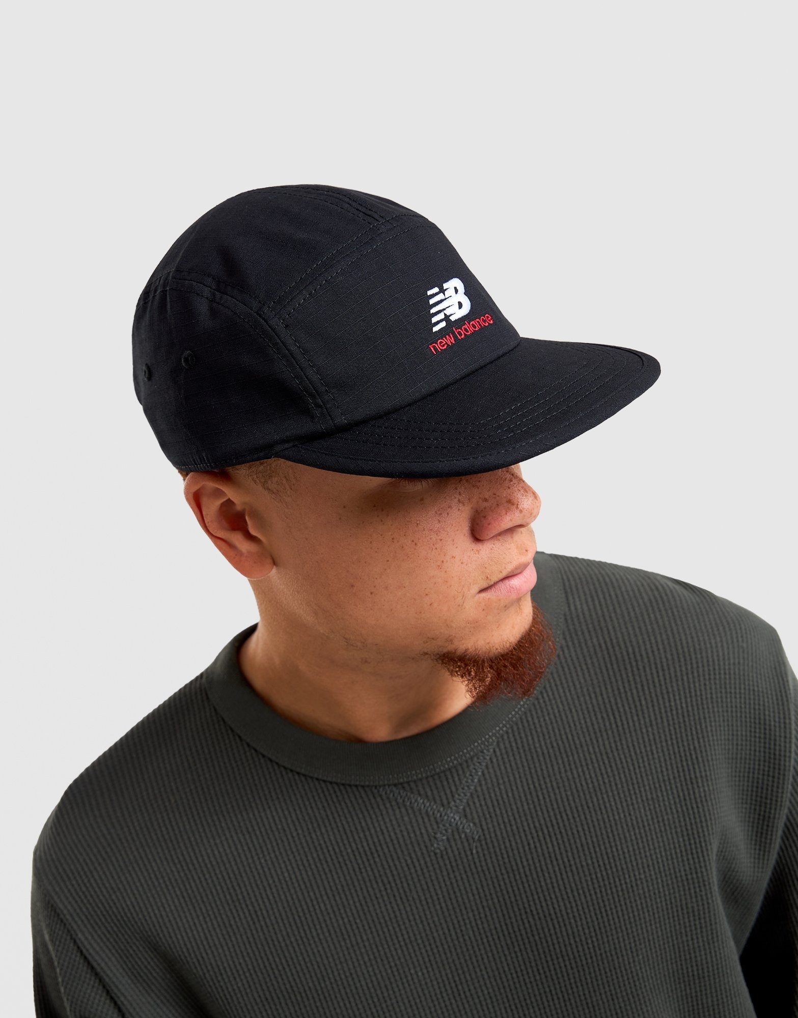 Black New Balance Stacked Logo Running Cap - JD Sports Australia